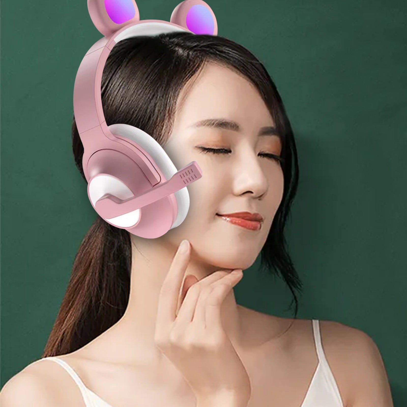 Mgaxud 40MM Wired Headphones with Mic for Mobile, Computer, Game ...