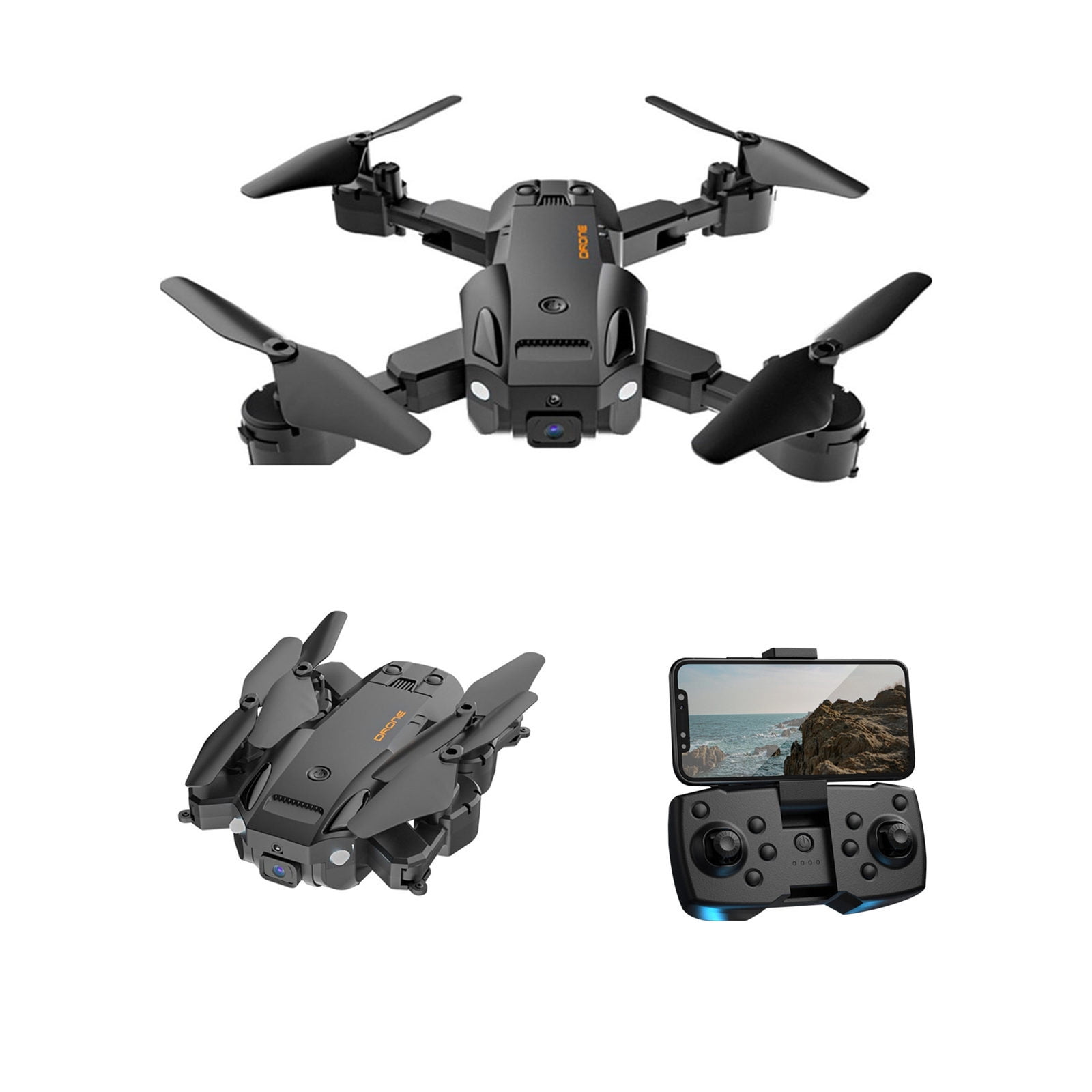 Mgaxud 4K Aerial Photography Drone with Foldable Arms, 3-Sided Obstacle ...
