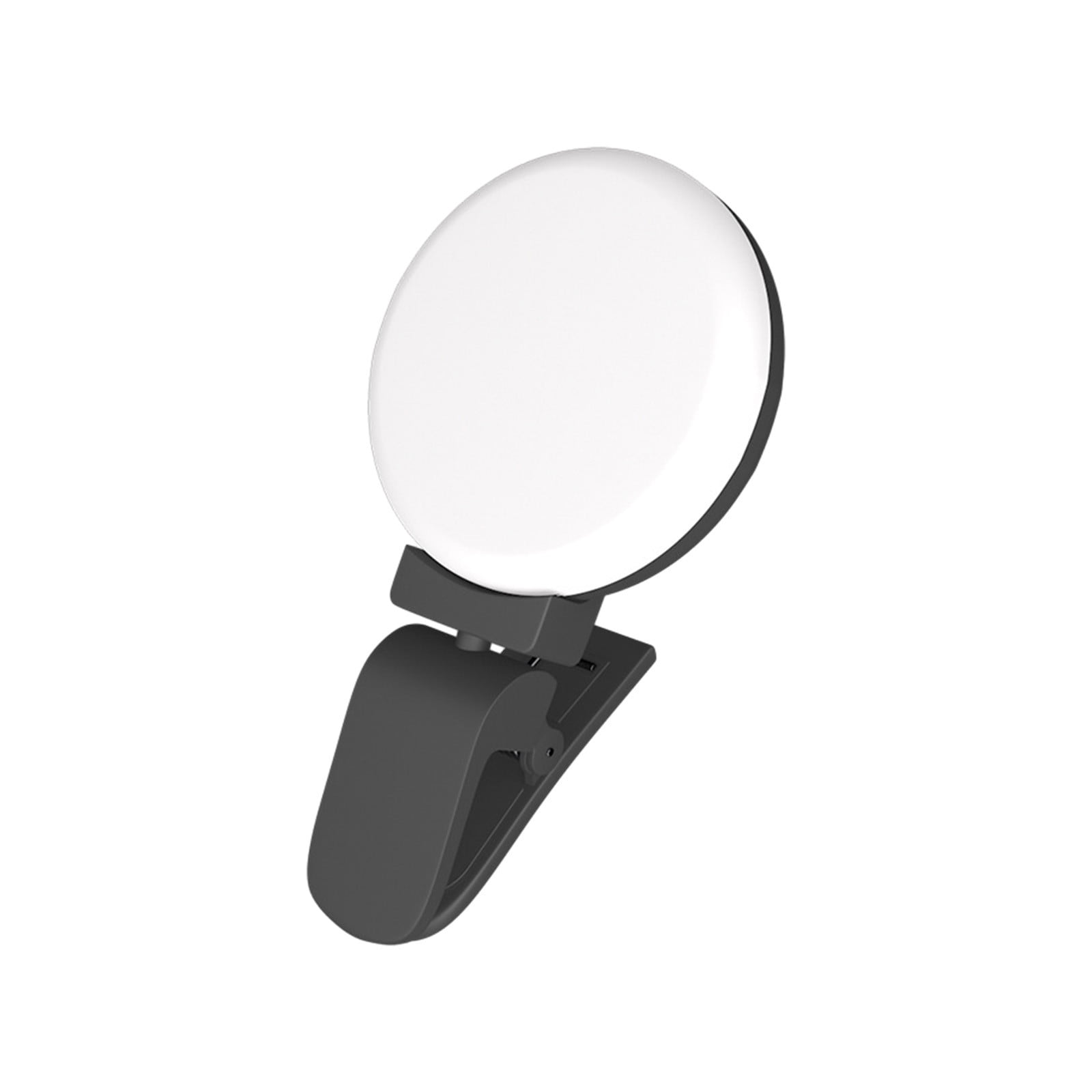 Mgaxud 60 LED Rechargeable Ring Light with Clip for Phones, Laptops ...