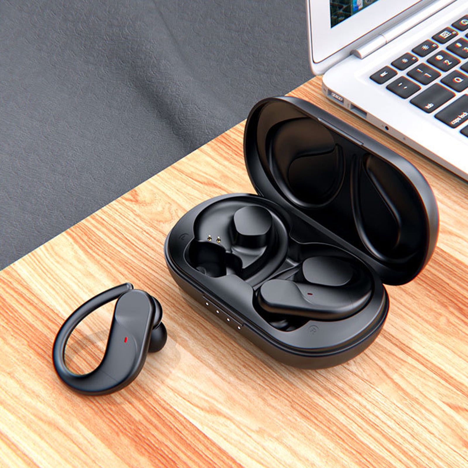 Mgaxud Bluetooth 5.3 Earphones with Wireless Charging Case, Waterproof ...