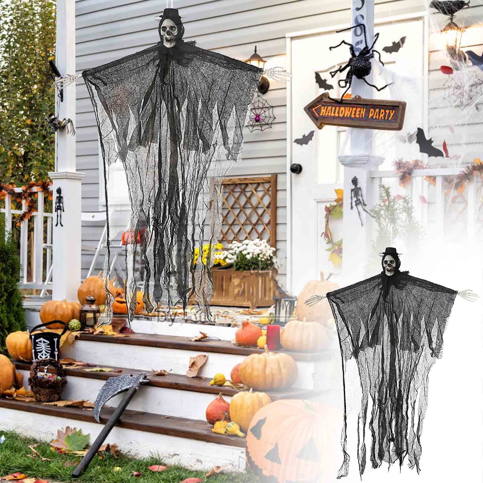 Mgaxud Halloween Decor: Funny Outdoor Scenes with Terrifying Ghosts and ...