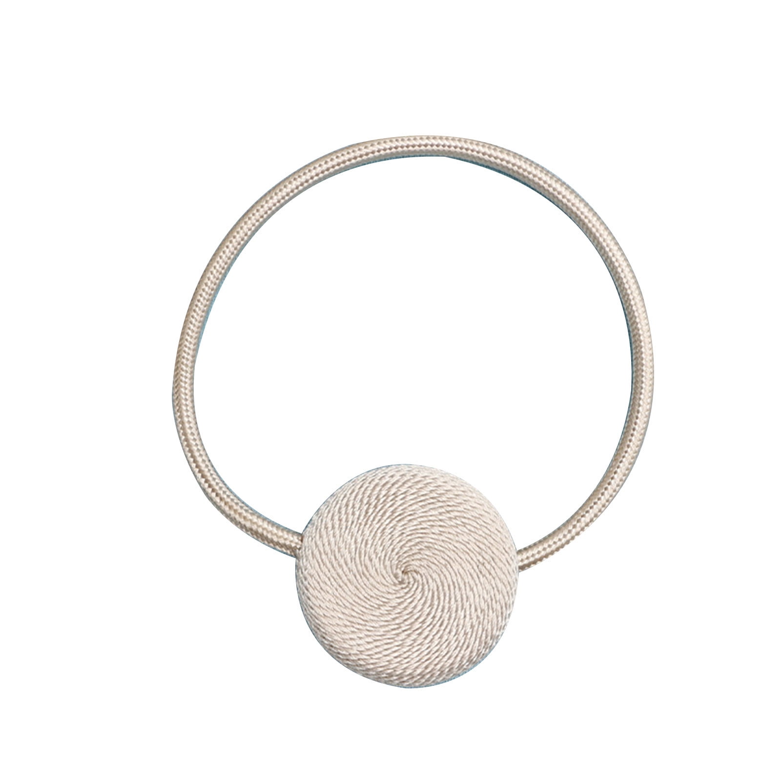 Mgaxud Modern Alloy Circular Curtain Tie Backs with Adjustable Flax ...