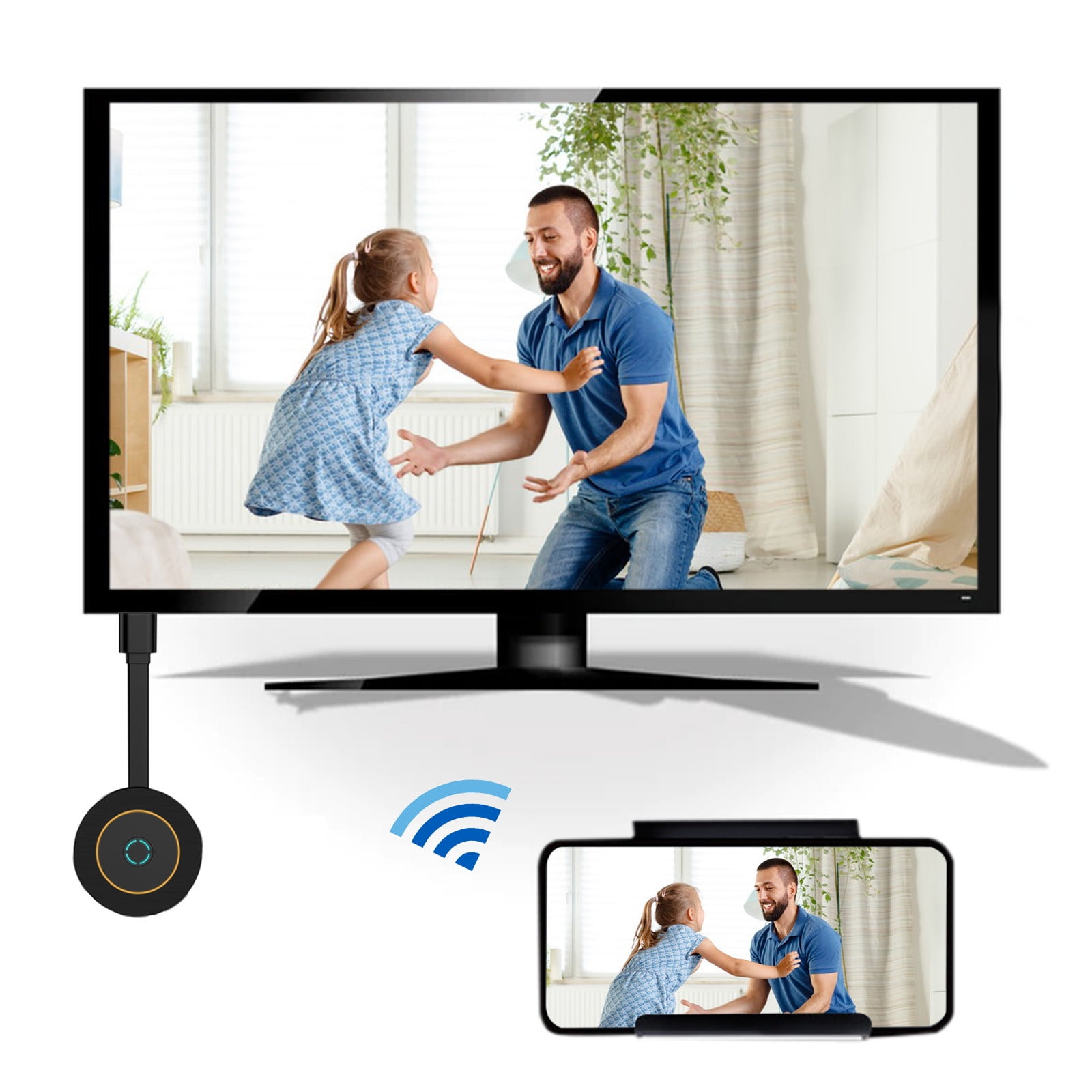 Mgaxud Portable Wireless Display Adapter for Mobile Phone Mirroring - 2 ...