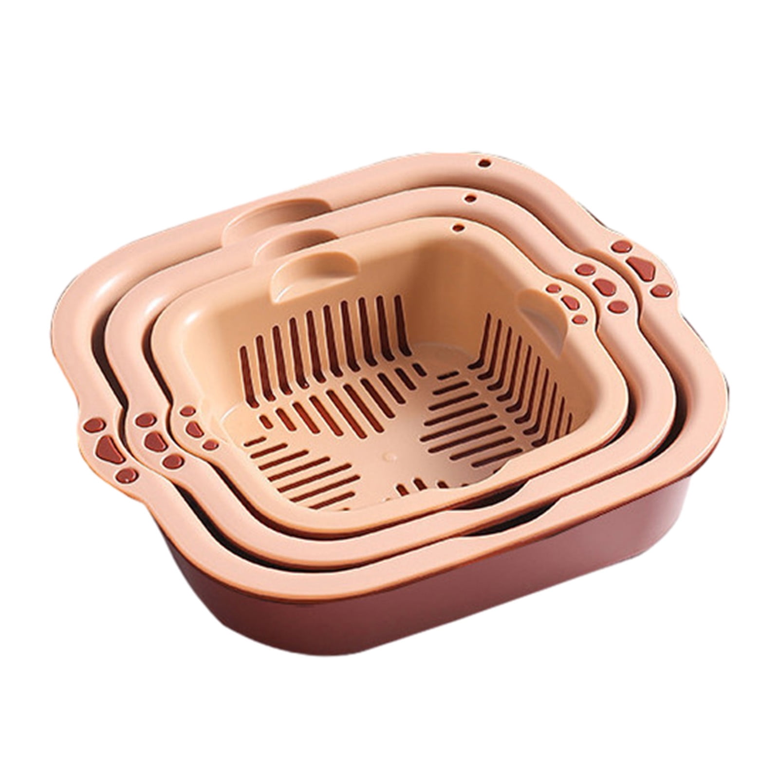 Mgaxud Six-Piece Multi-Functional Plastic Washing Basket Set for ...