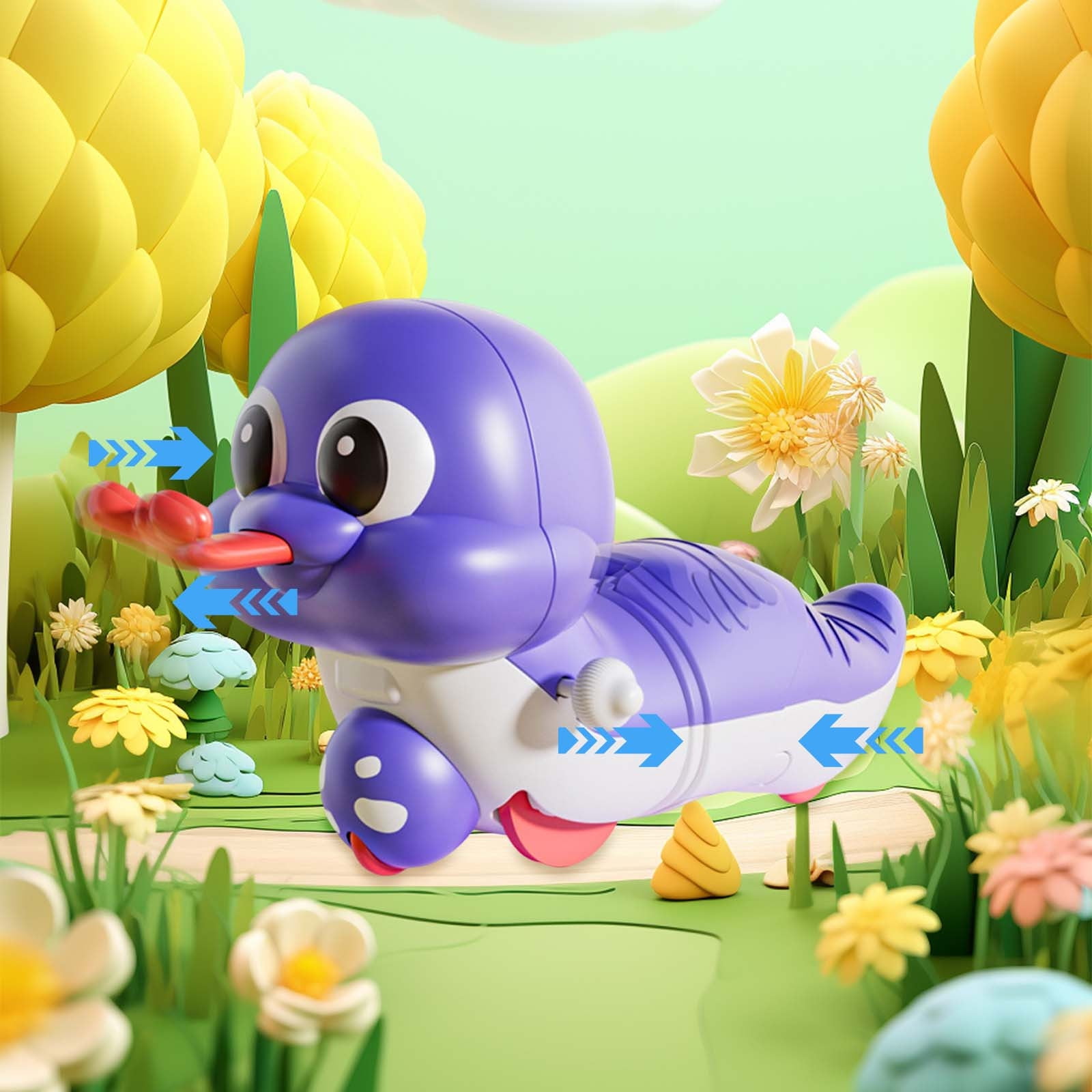 Mgaxud Snake Year Toy - Cute Clockwork Snake with Realistic Crawl ...