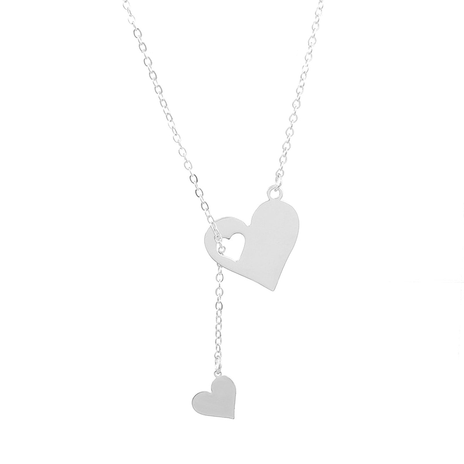 Mgaxud Stainless Steel Gold Heart Necklace - Vintage Style Pendant with ...