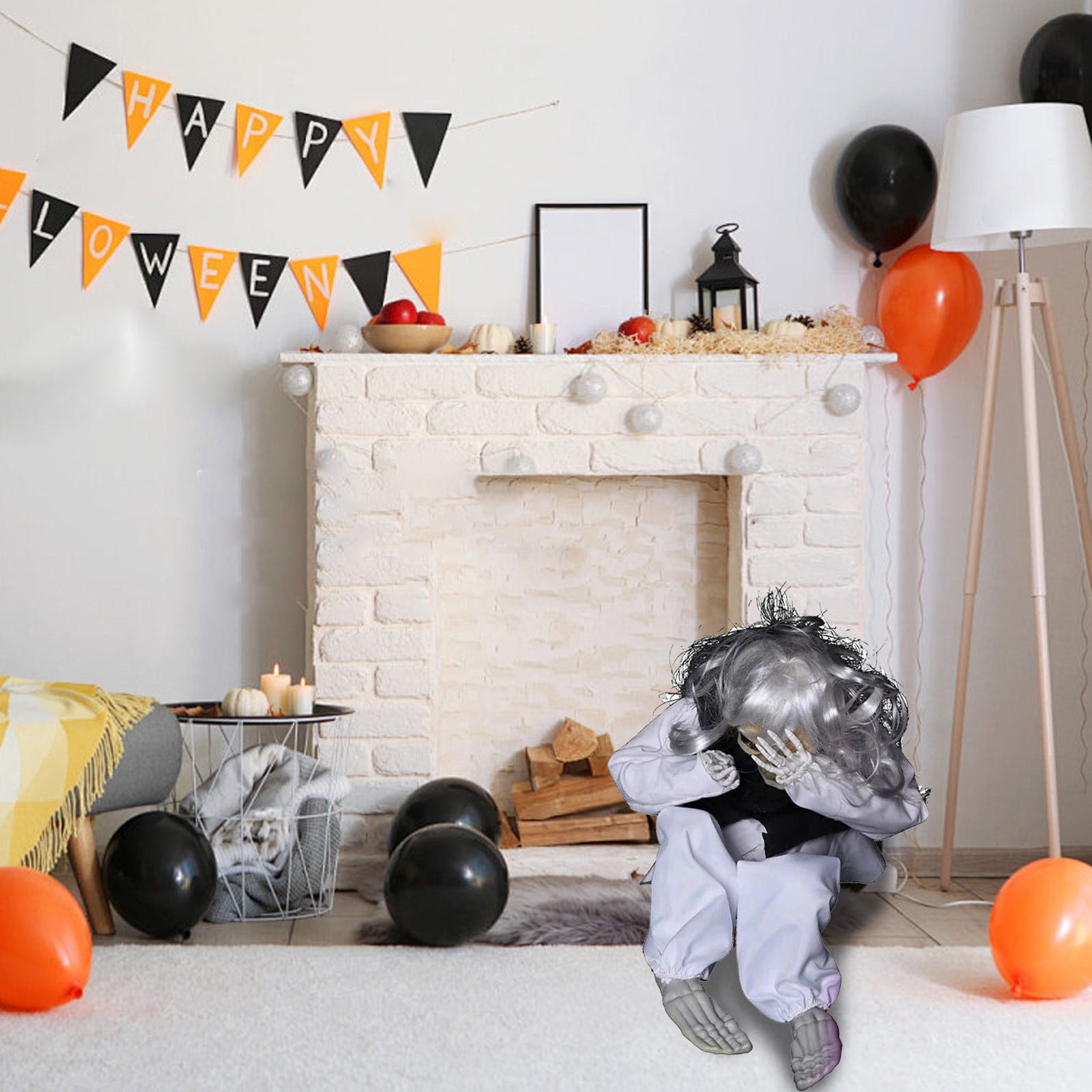 Mgaxud Voice-Activated Crying Ghost Prop with Vibrating Movement and ...