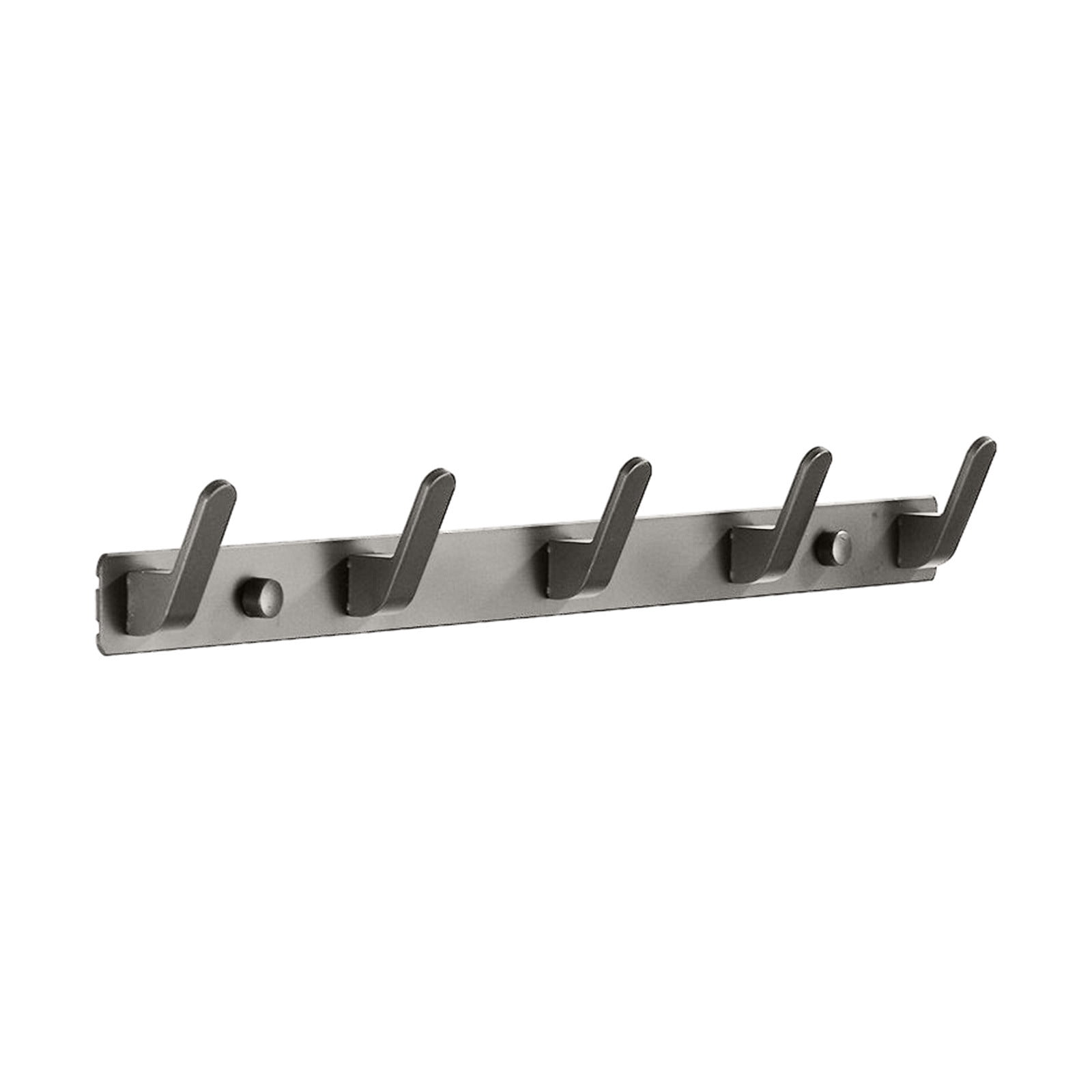 Mgaxud Wall-Mounted Coat Rack with 5 Stainless Steel Hooks - Heavy-Duty ...