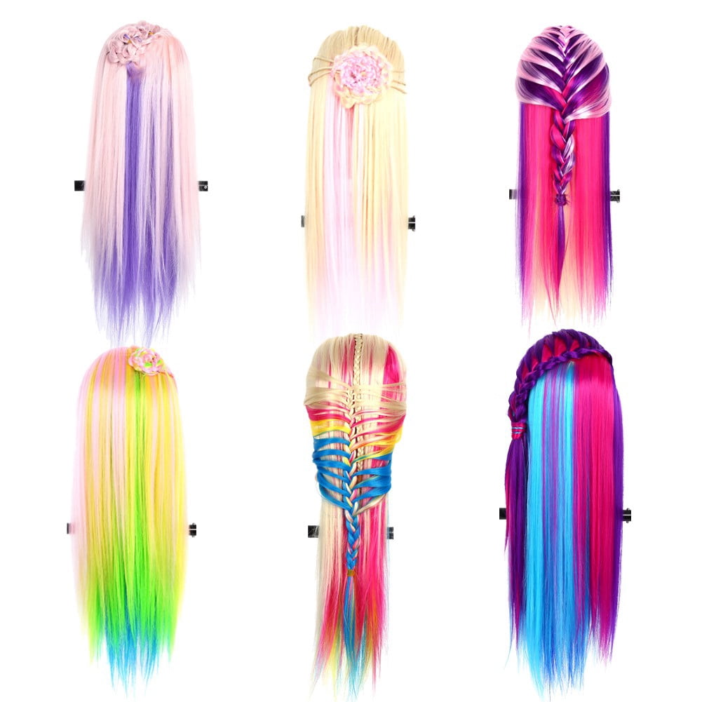 Mgaxyff 26'' Colorful Salon Hairdressing Hair Training Practice ...