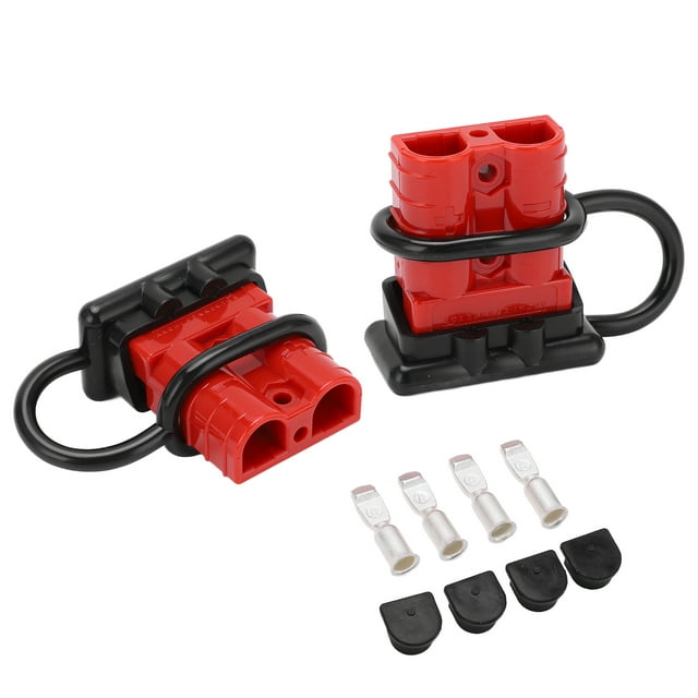 Mgaxyff 50A Wire Harness Plug Kit for 6 to 12 Gauge Cables, 12V to 36V ...