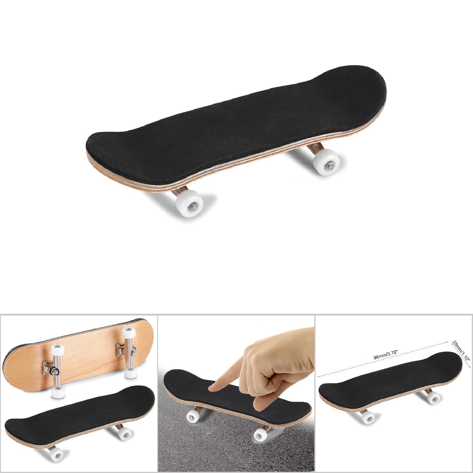Mgaxyff 96mm Maple Wooden Alloy Fingerboard Finger Skateboards With Box ...