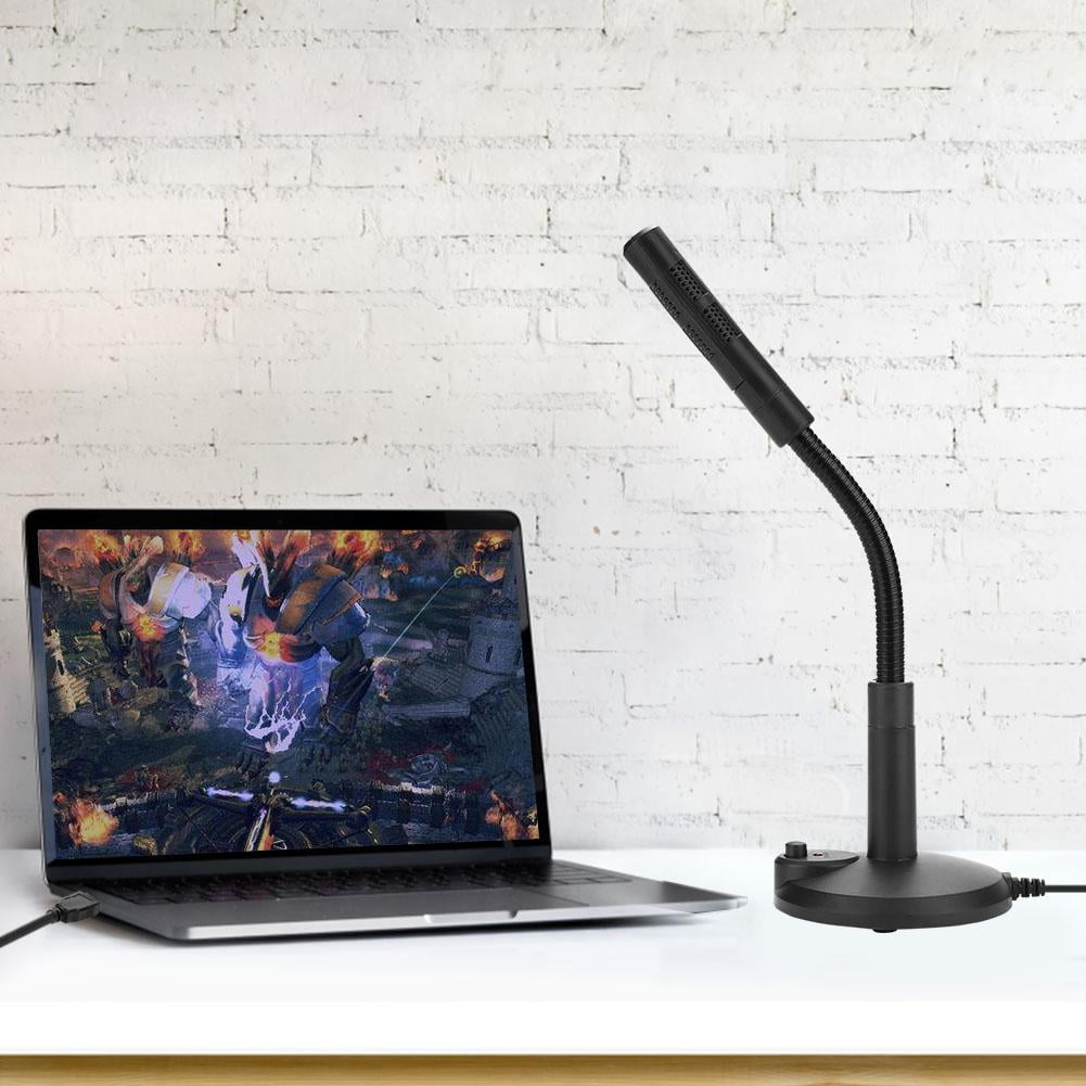 Mgaxyff Omnidirectional USB Microphone For Computer Desktop Plug & Play ...