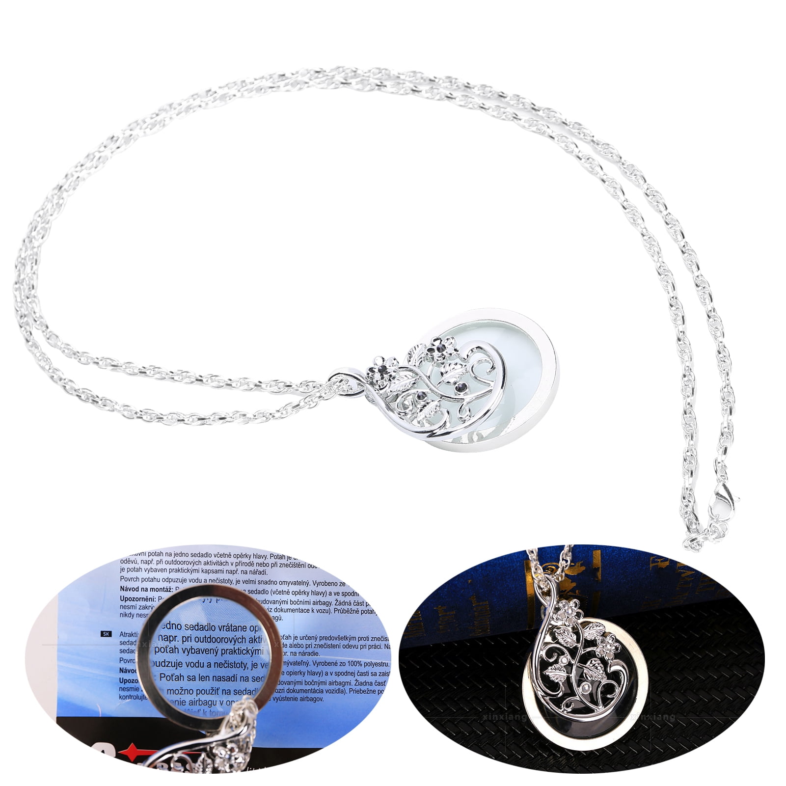 Mgaxyff Magnifying Glass,Necklace Magnifying Glass,4.5X Necklace ...