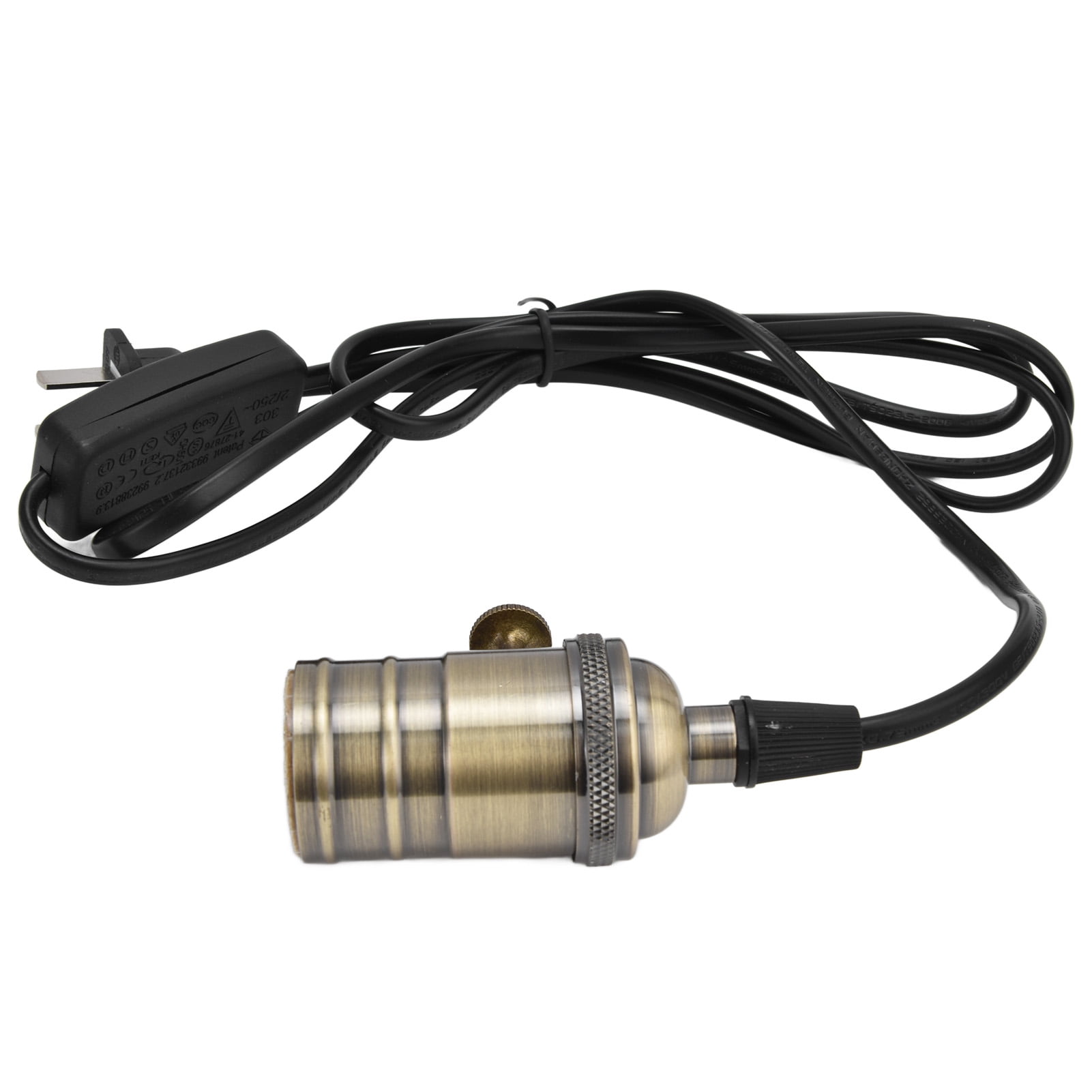 Mgaxyff Vintage Pendant Lamp Socket,E27/E26 Vintage Pendant Lamp Socket ...