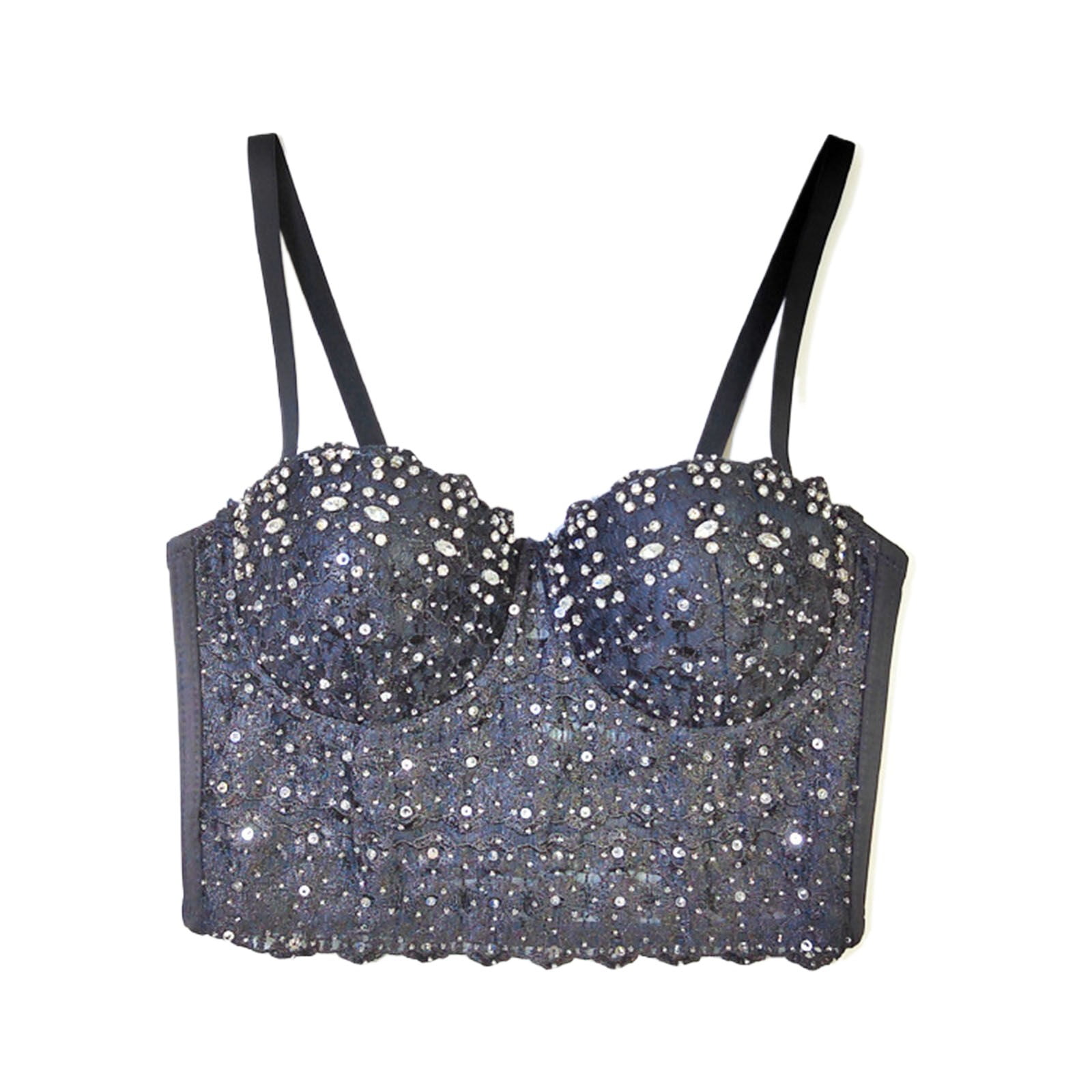 Mgmyaa Bras for Women, Fashion Women Corset Fishbone Bra Wearing Sequin ...