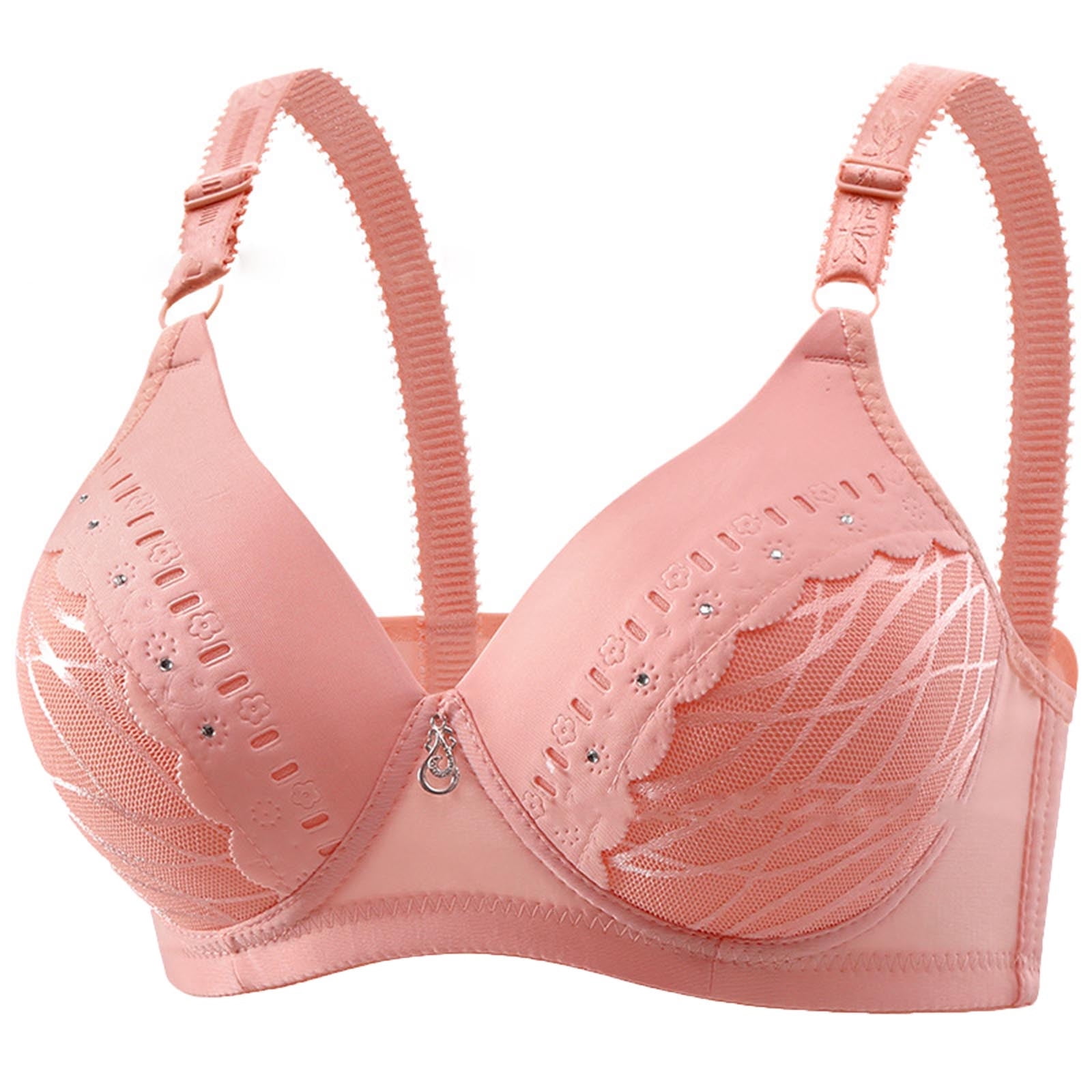 Mgmyaa Bras for Women Printing Thin Style Ventilate Back Buckle Bra ...