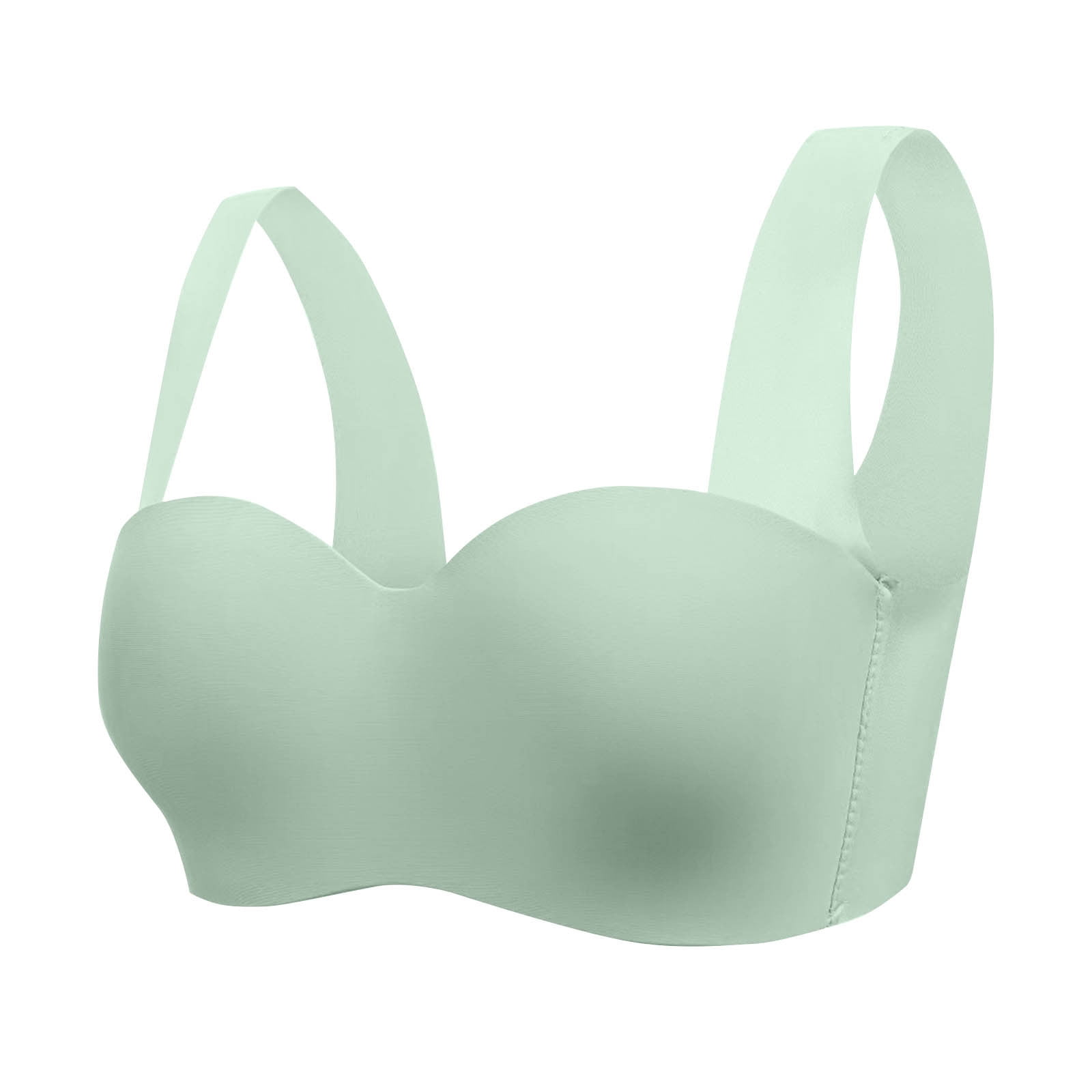 Mgmyaa Bras for Women Solid Color Thin Style Ventilate Back Buckle Bra ...