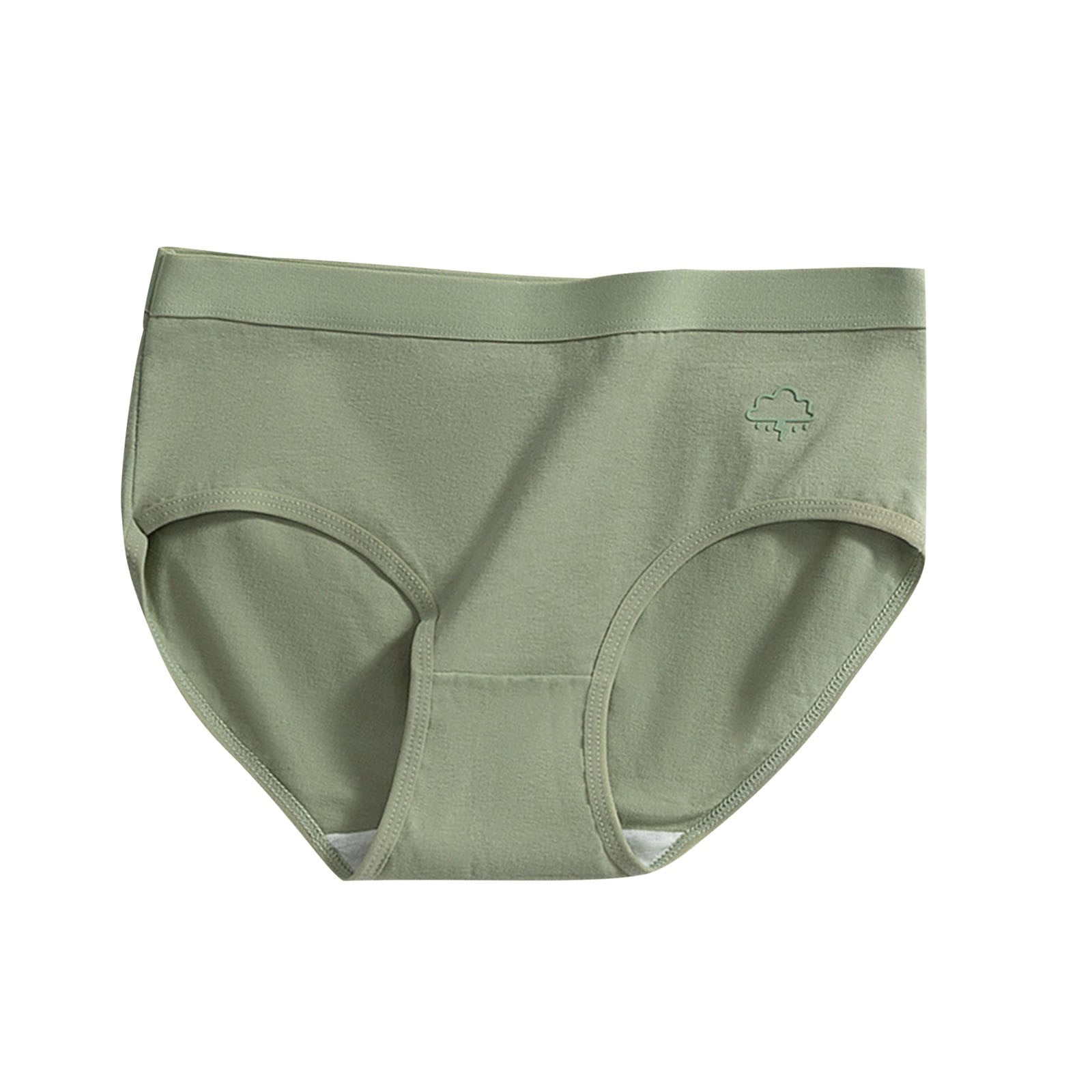 Mgmyaa Cotton Underwear for Women Breathable Mid Waist Student Full ...
