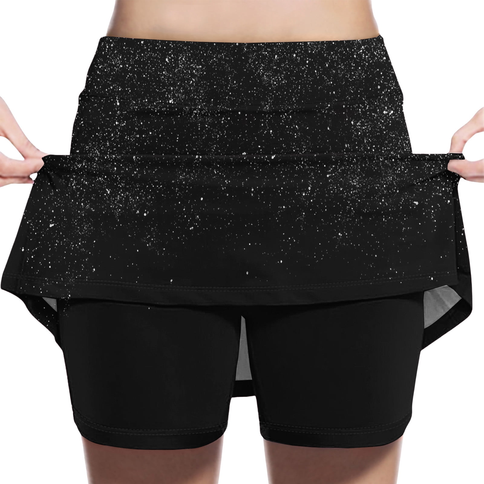 Mgmyaa Girls Skirts Gradient High Elastic Waist A-Line Skirts Built in ...