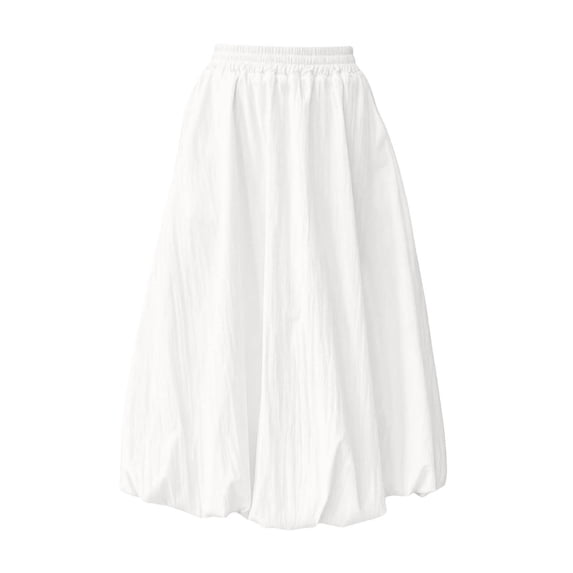 Mgmyaa Girls Solid Regular Fit Long Flowy A-Line Midi Skirt, Mid-Rise ...