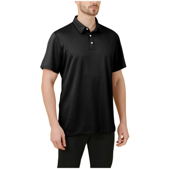 Golf Shirts for Men Super Stretch Jacquard Dry Fit Golf Polo Moisture ...