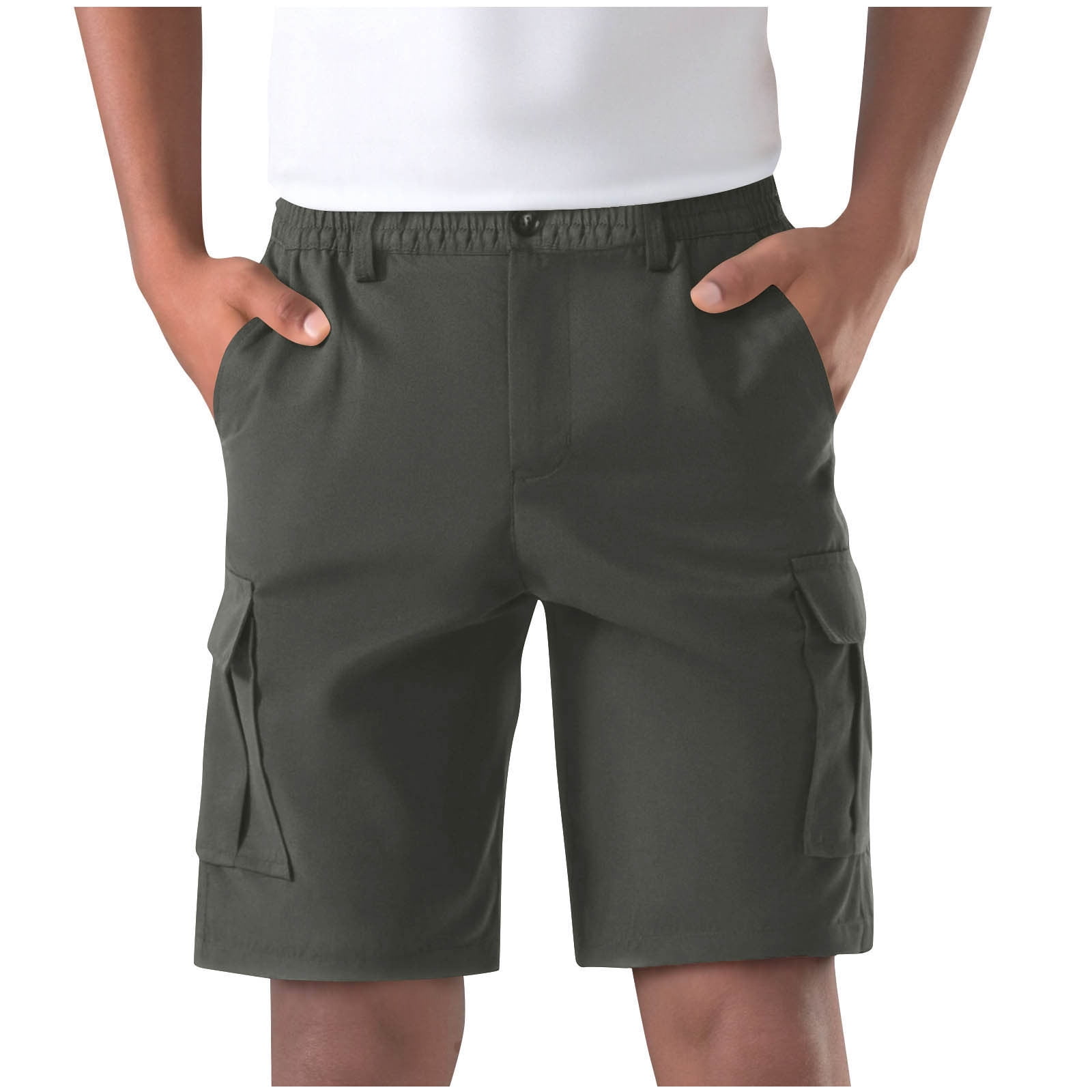 Mgmyaa Men's Cargo Work Shorts Outdoor Utility Pocket Shorts with Belt ...