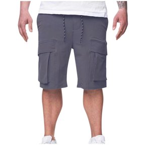 Men's Multi Pocket Drawstring Lightweight Elastic Waist Army Cargo ...
