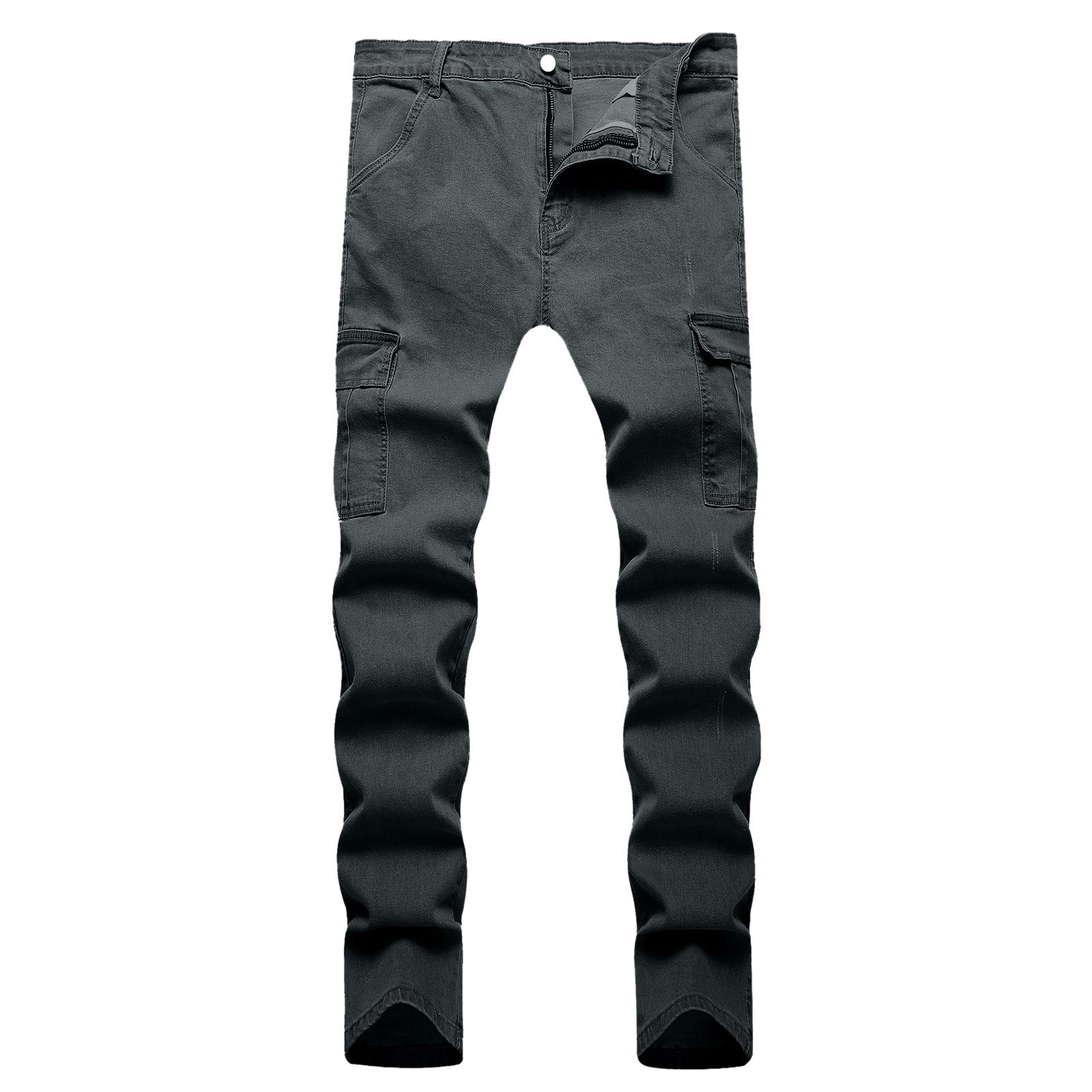 Mgmyaa Men's Slim Fit Pants Tight Fitting Denim Jeans with Side Pockets ...