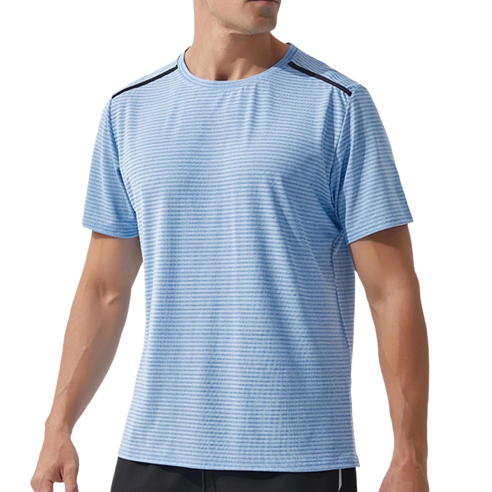 Mgmyaa Mens Summer Quick Dry T-Shirts Short Sleeve Loose Fit Running ...