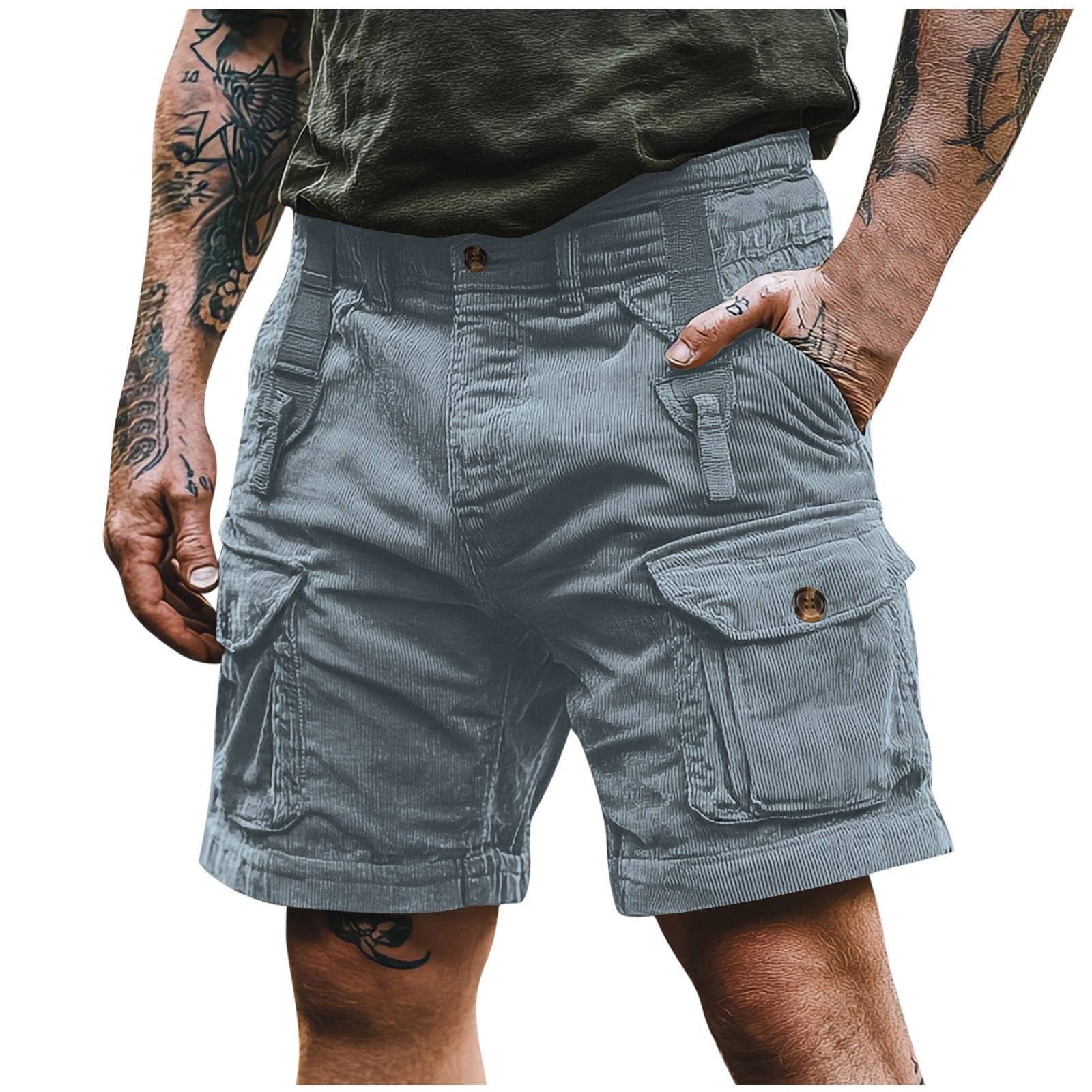 Mgmyaa Mens Wild Cargo Shorts Durability 2025 Summer Hiking Short Cargo ...