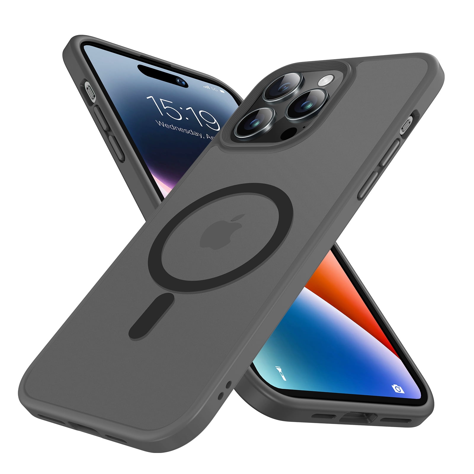 Mgnaooi Magnetic Case for iPhone 15 Pro Compatible with MagSafe ...