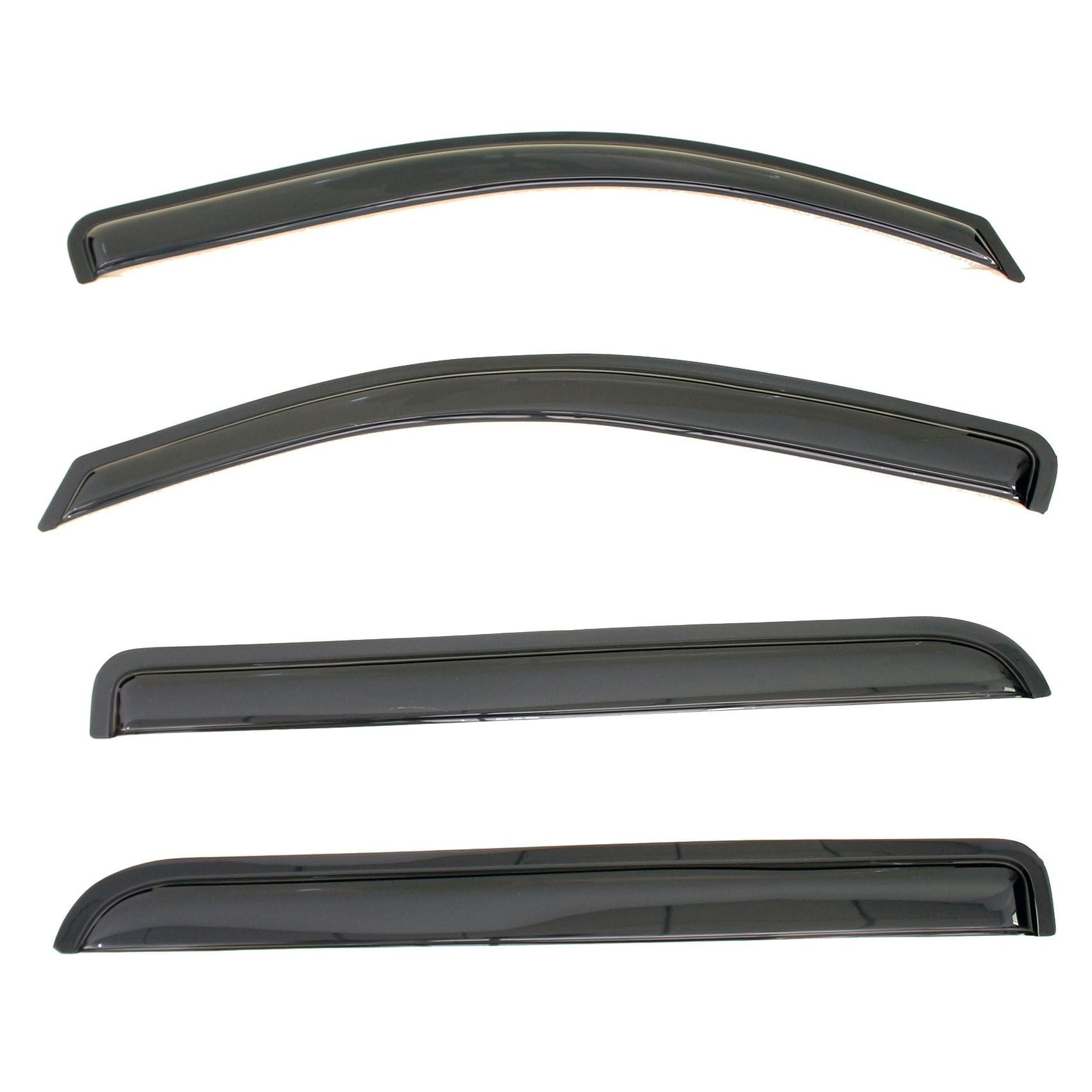 Mgpro 4pcs Sun Rain Wind Deflectors Door Window Visors Outside Mount ...