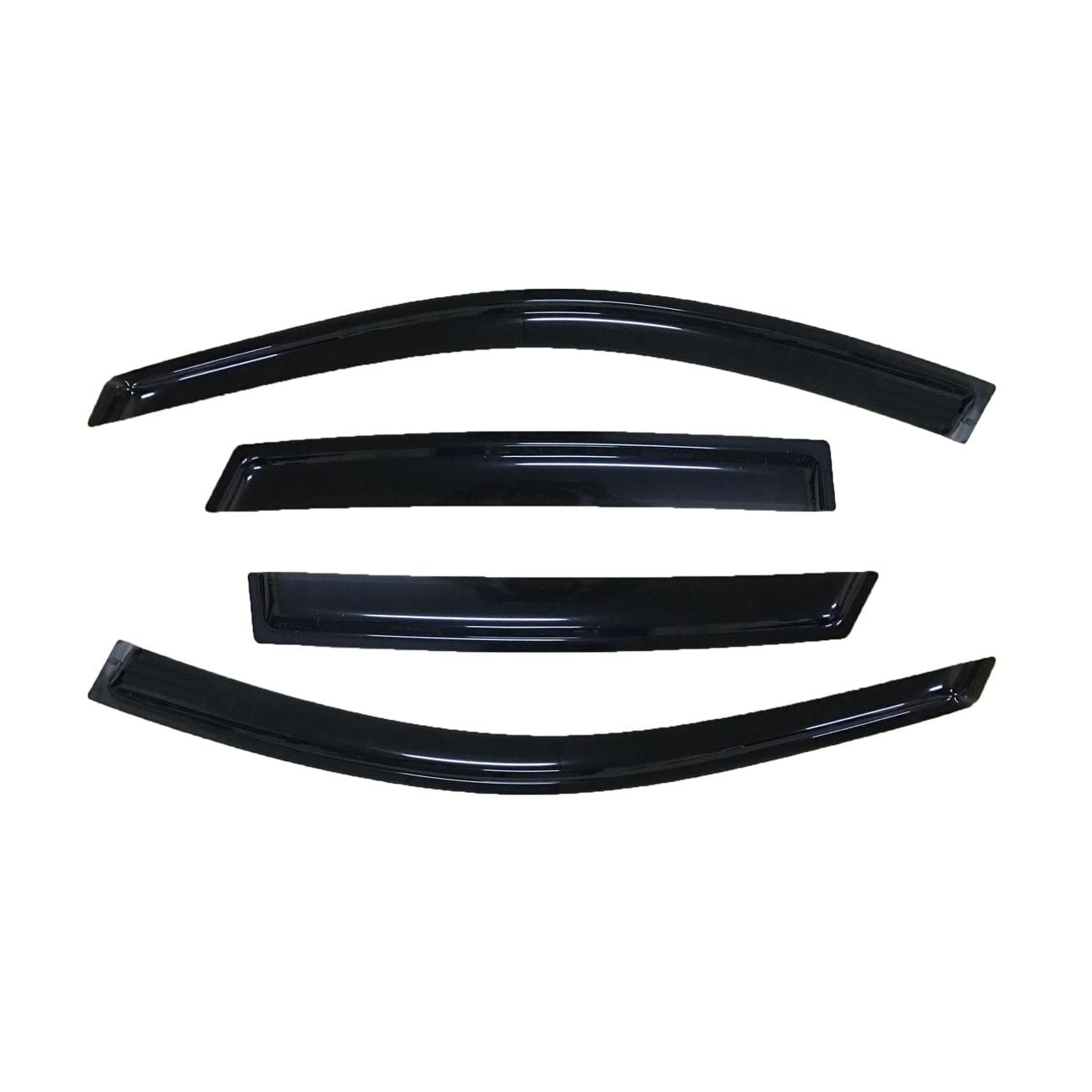 Mgpro 4pcs Sun Rain Wind Deflectors Door Window Visors Outside Mount ...