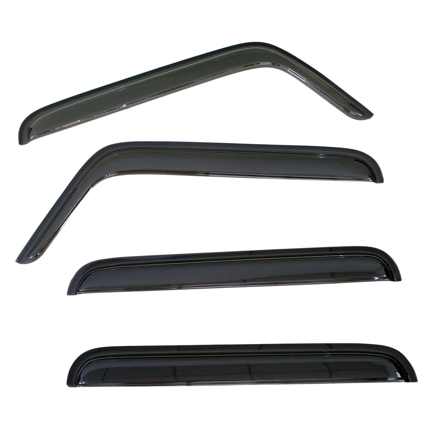 Mgpro 4pcs Sun Rain Wind Deflectors Door Window Visors Outside Mount ...