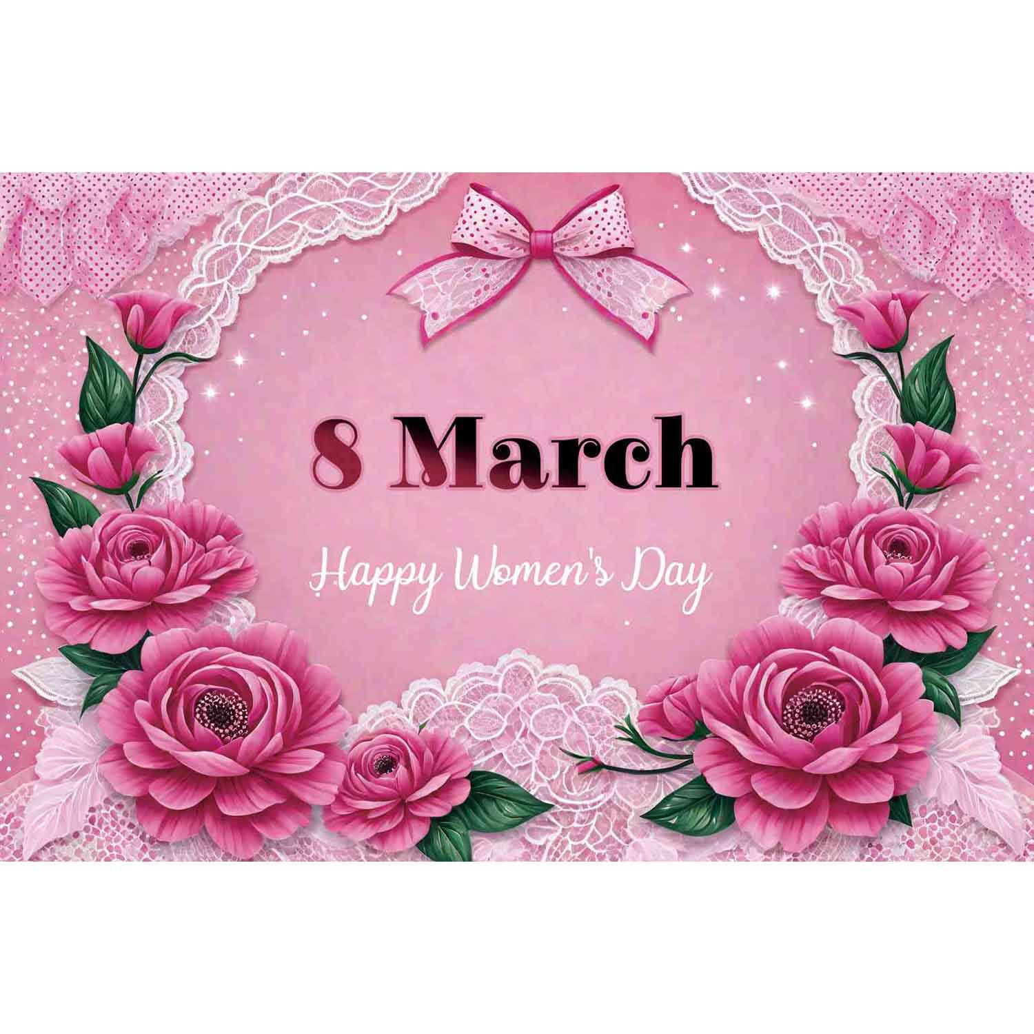 Mh 8 Mother's Wom's Day Pink Backdrop Birthday Party Evt Banner ...