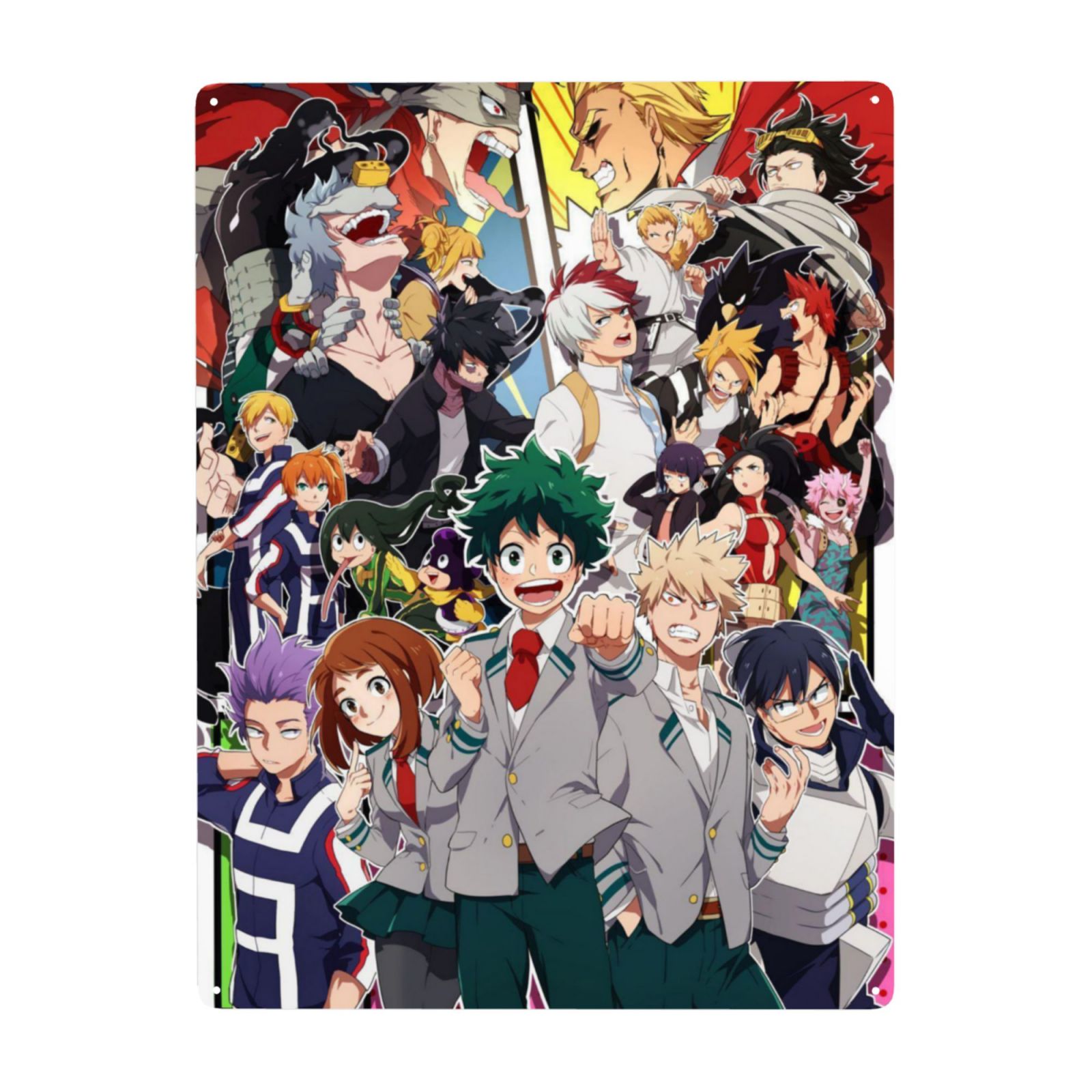 Mha Boku no Hero Academia Metal Sign Home Wall Art Decor Metal Tin ...