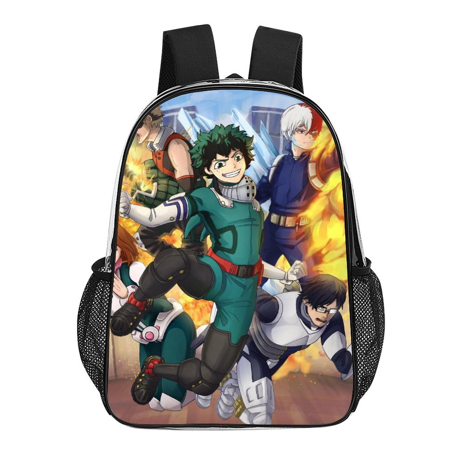 Mha Boku No Hero Clear Backpack Transparent Bag 17 Inch Large Capacity ...