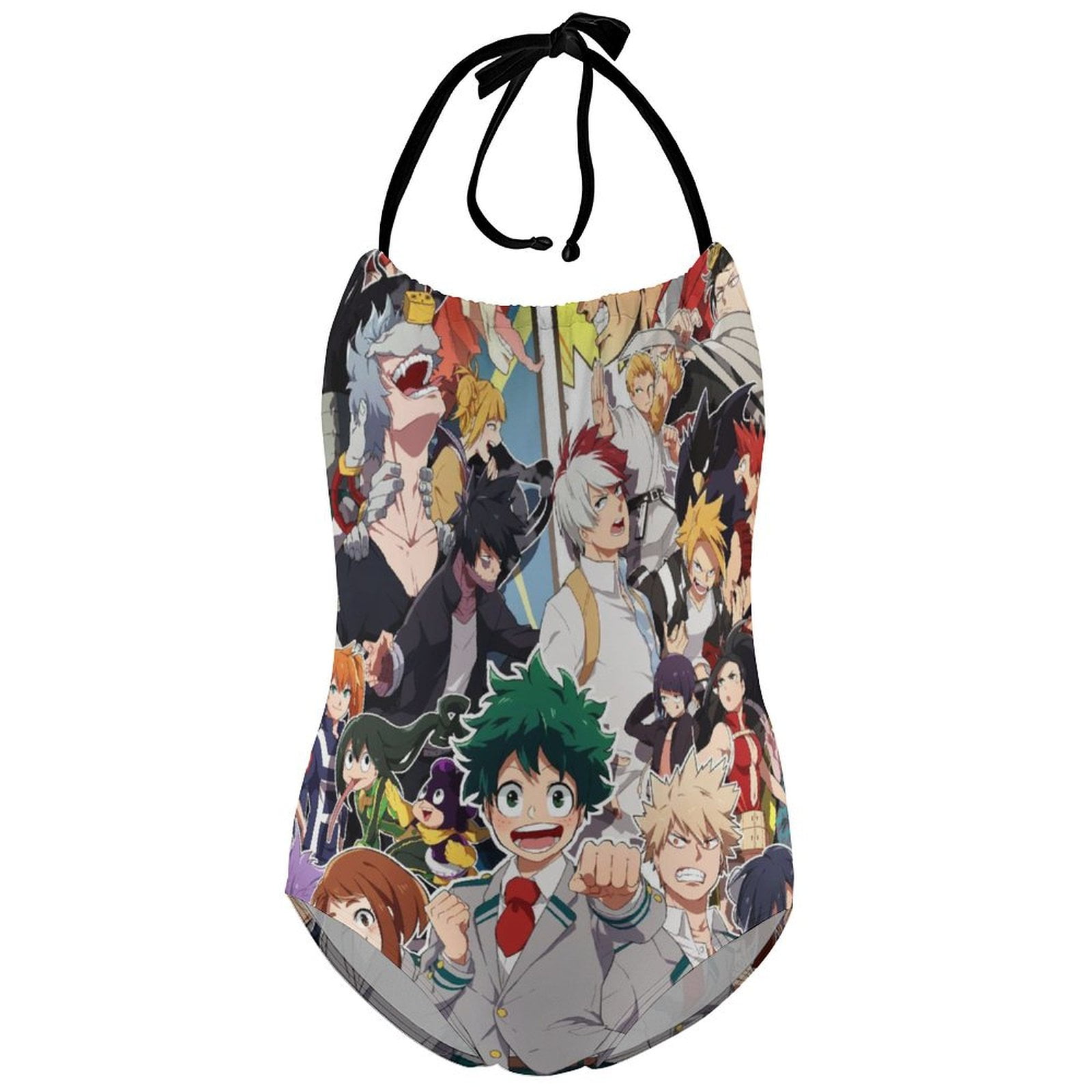 Mha Boku No Hero Academia Children's One-piece Swimwear Halterneck ...