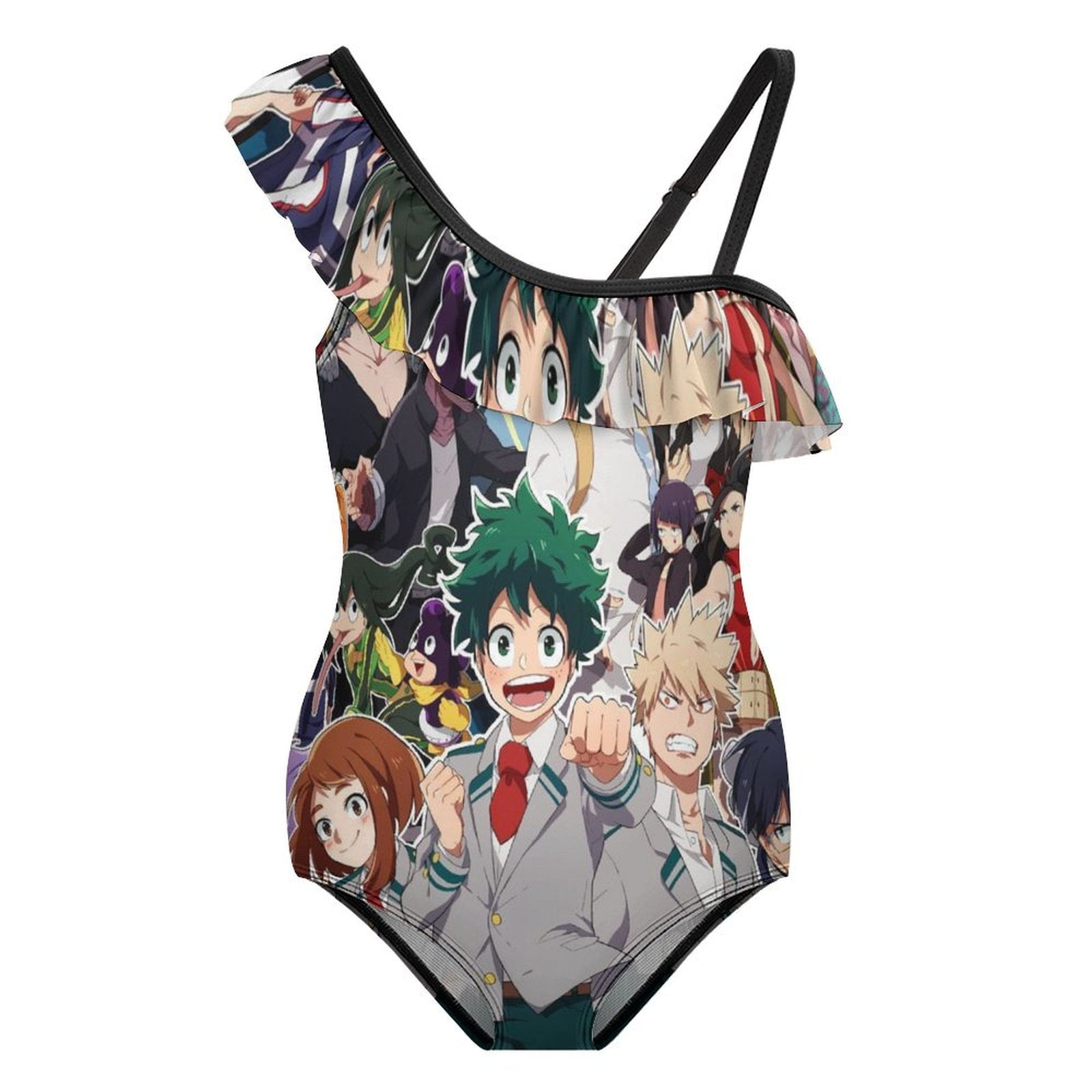 Mha Boku No Hero Academia One-Piece Swimsuit for Girls Adjustable One ...