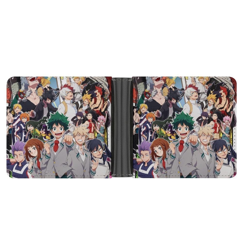Mha Boku No Hero Academia PU Leather Bifold Wallet Money Organizers ...