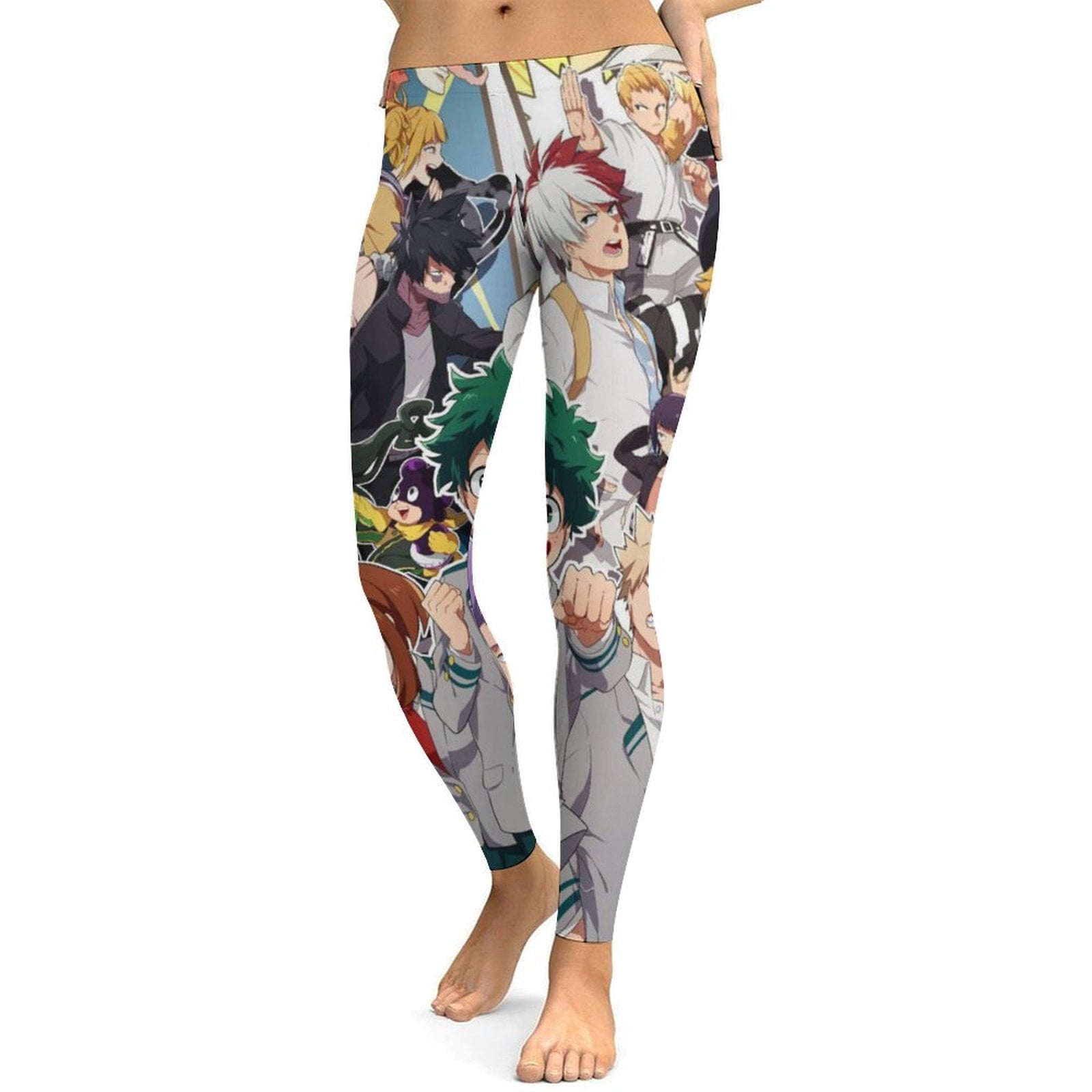 Mha Boku No Hero Academia Yoga Pants Women High Waisted Tummy Control ...