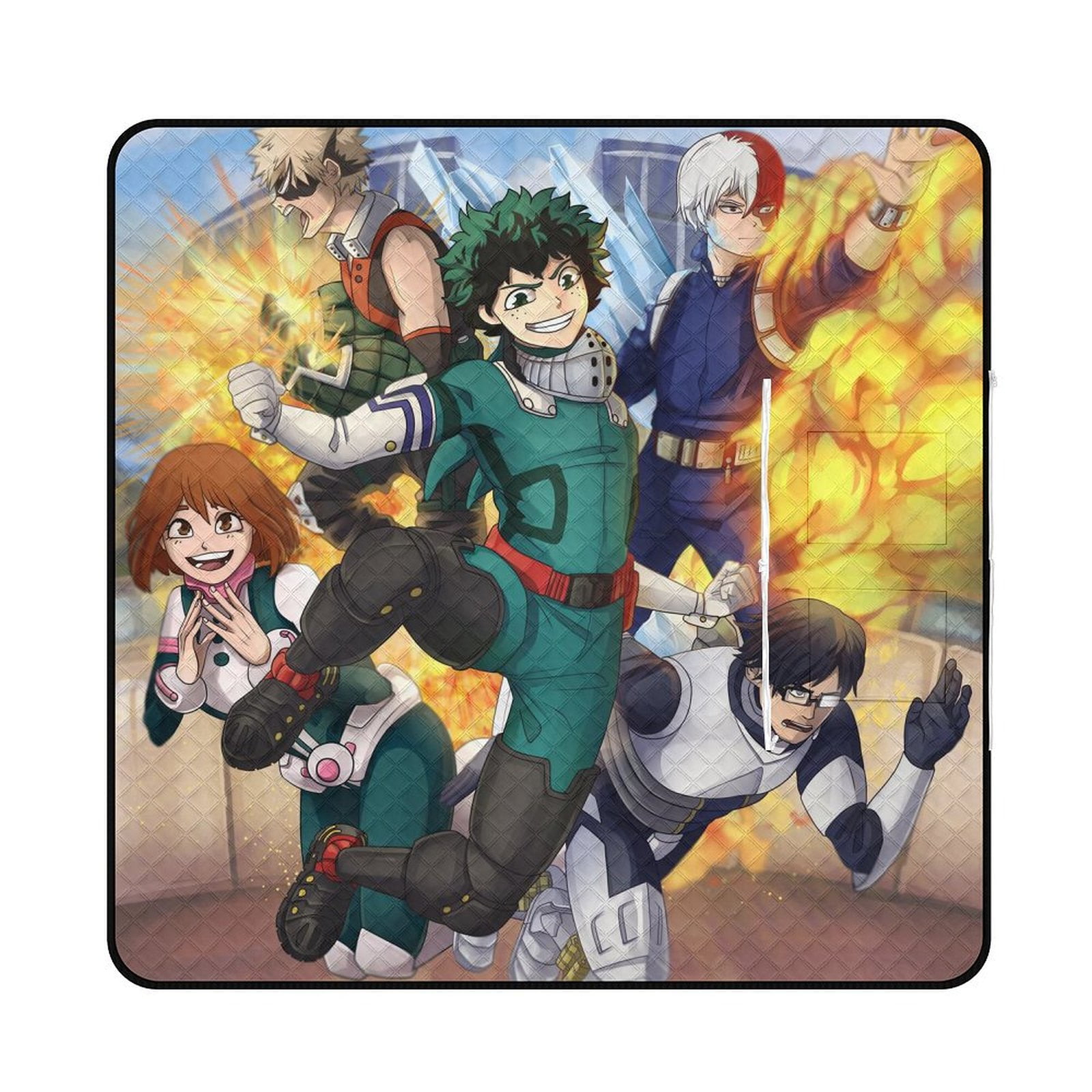 Mha Boku No Hero Picnic Mat Sandproof Waterproof Foldable Portable Tote ...