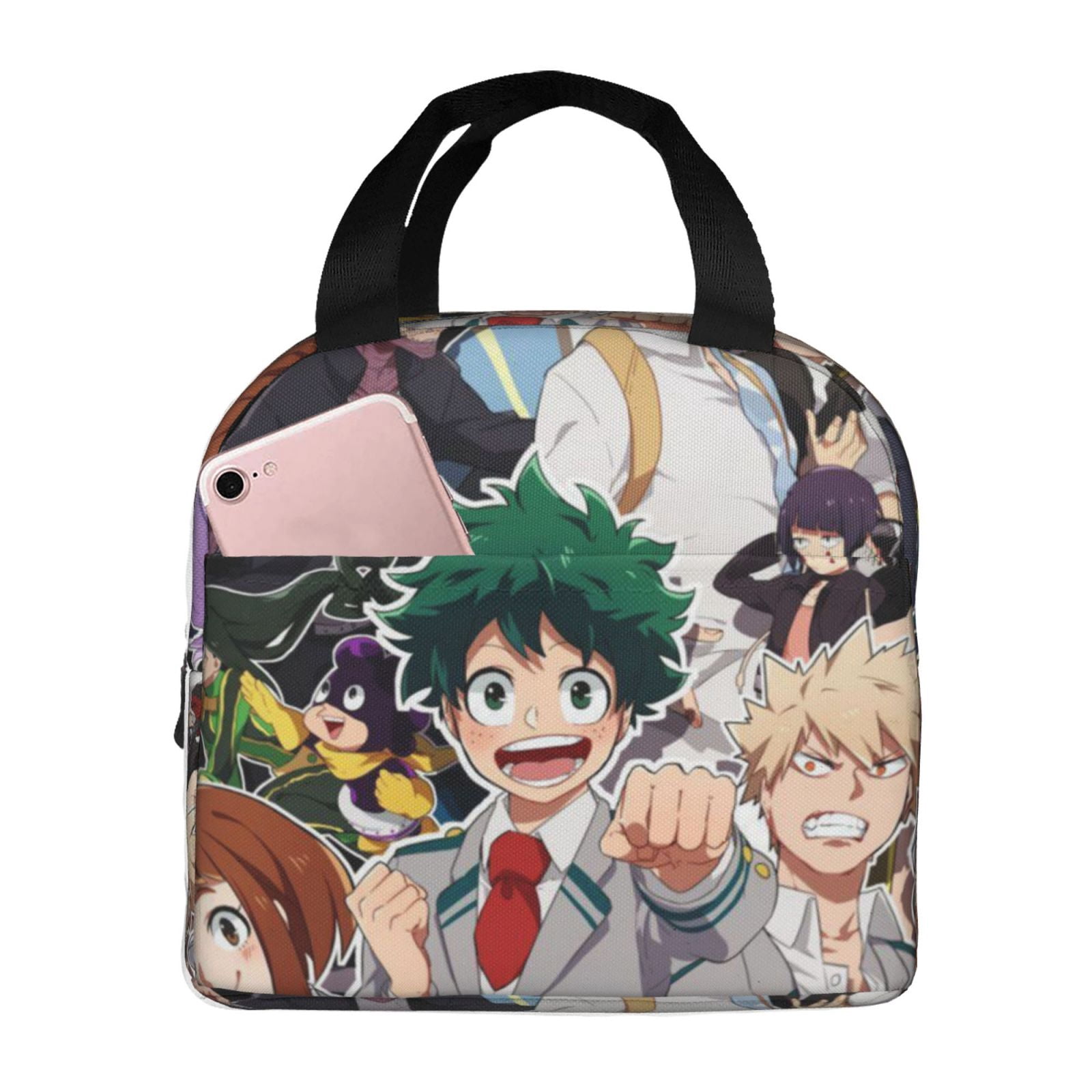 Mha Boku no Hero Academia Lunch Bag Reusable Portable Lunch Box ...