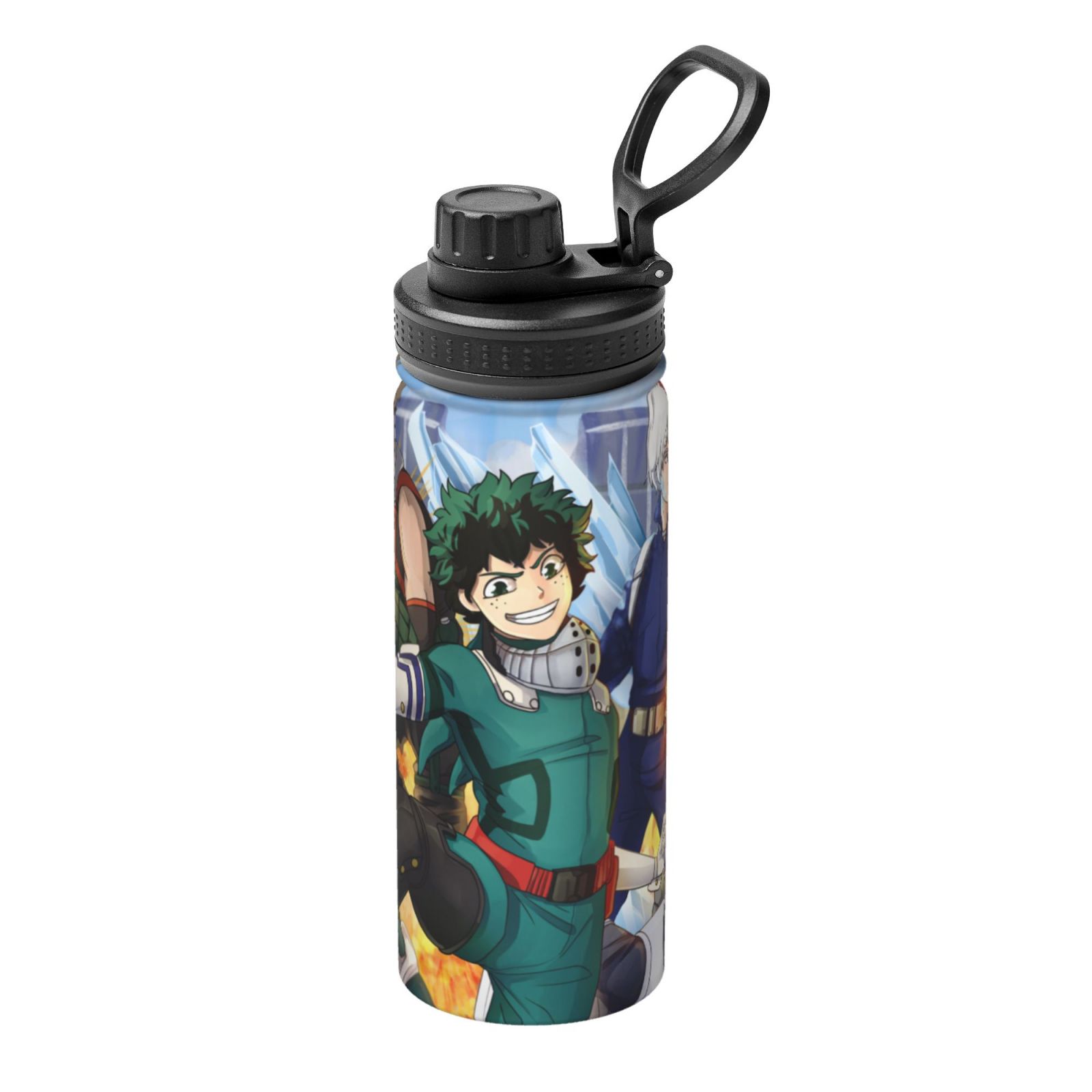 Mha Boku no Hero Sports Insulated Water Bottles Kettle Stainless Steel ...