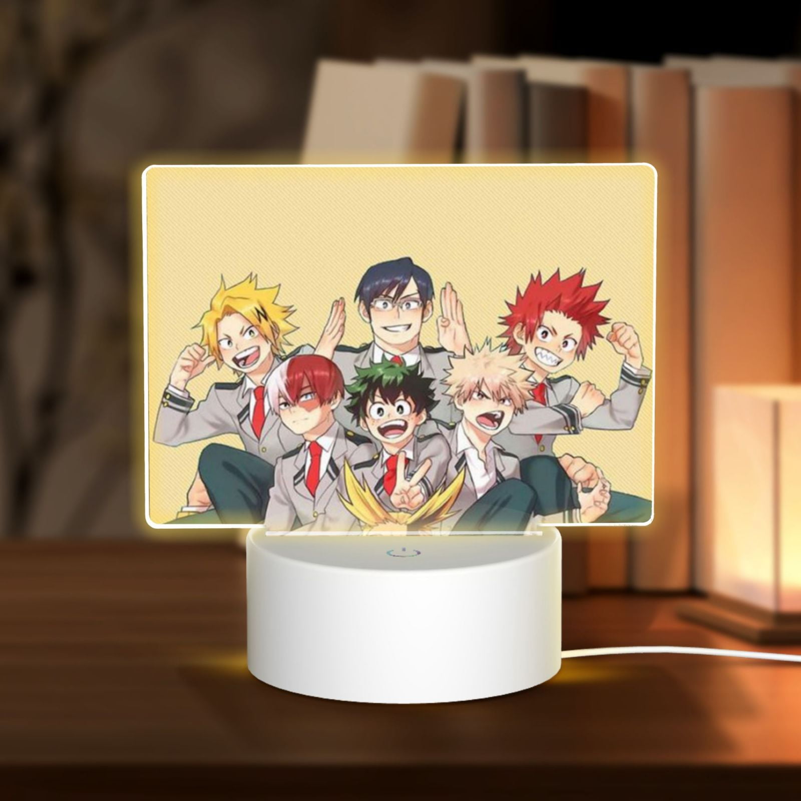Mha My Hero Academia Acrylic Night Light Adjustable 3 Light Modes USB ...