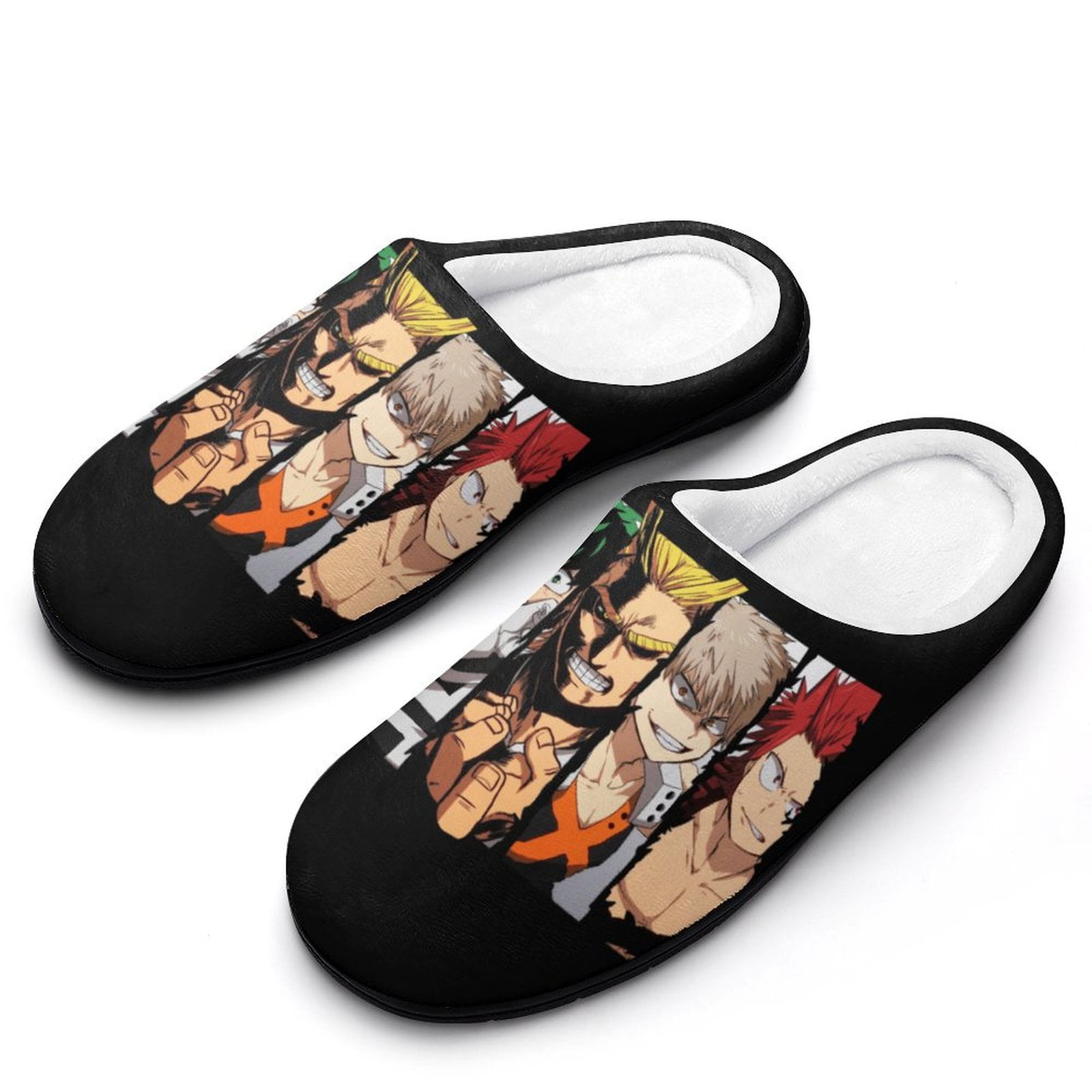 Mha My Hero Academia Fuzzy Cotton Slippers For Mens Winter Cotton ...