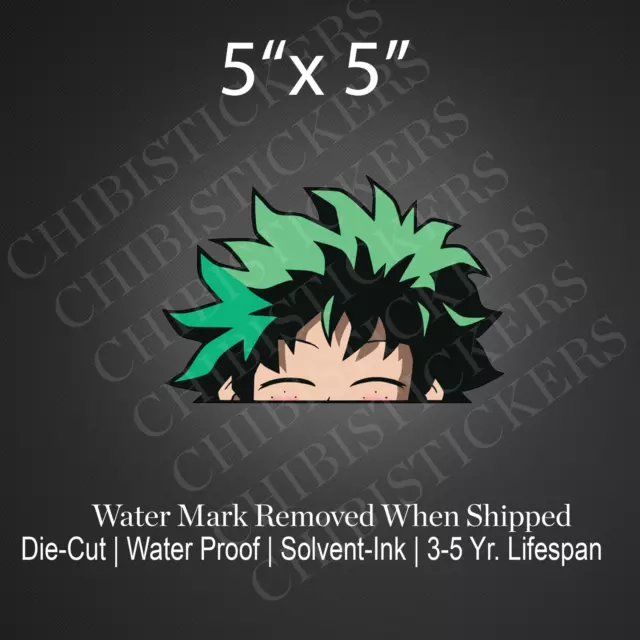 Mha Izuku Midoriya Anime My Hero Boy Vinyl Sticker Decal Car Sticker ...