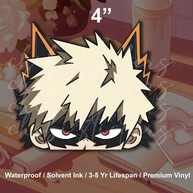 Mha Katsuki Bakugo Anime Angry Boy Vinyl Sticker Decal Car Sticker ...