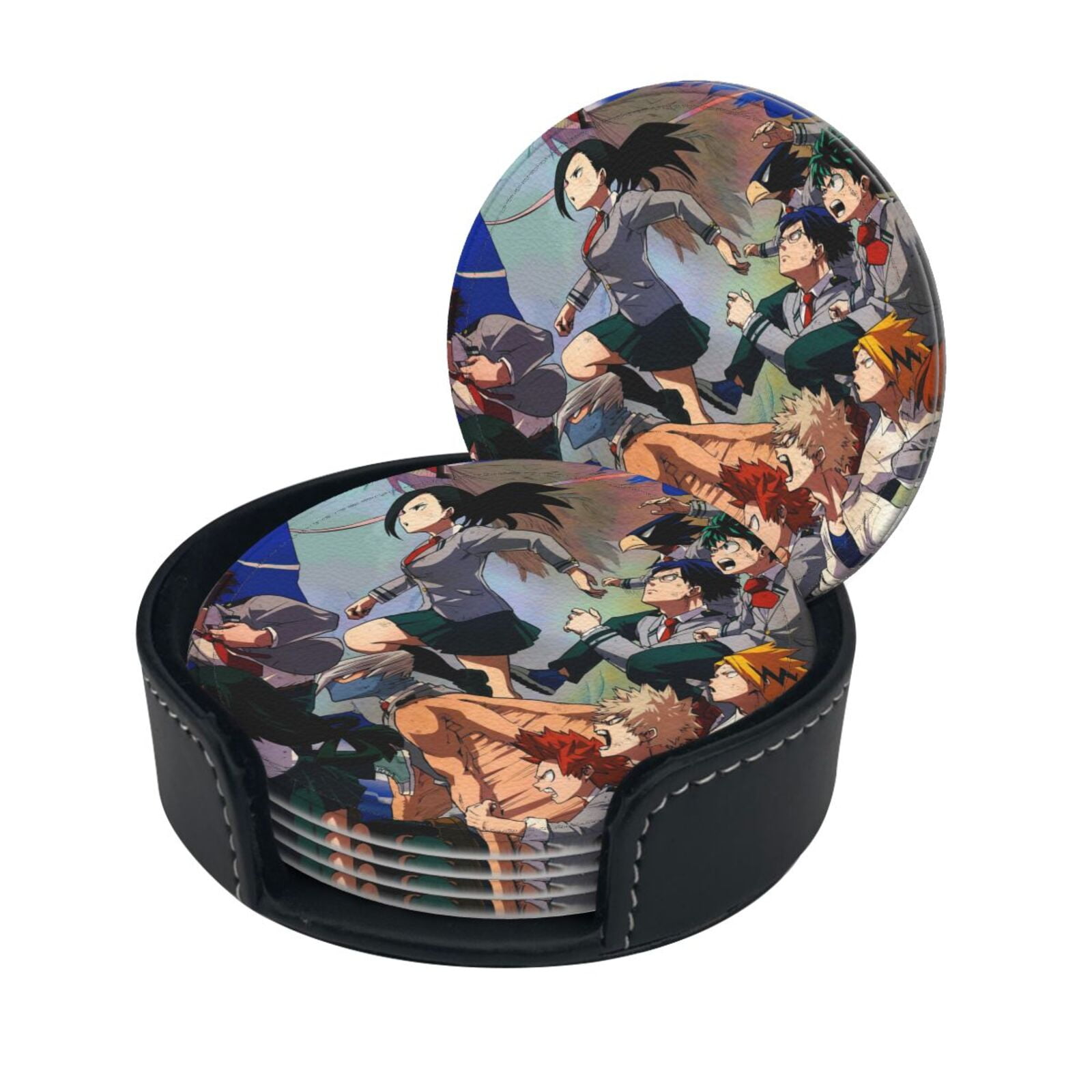 Mha My Hero Academia Boku Round Coaster Set Of 6 Tabletop Protection ...
