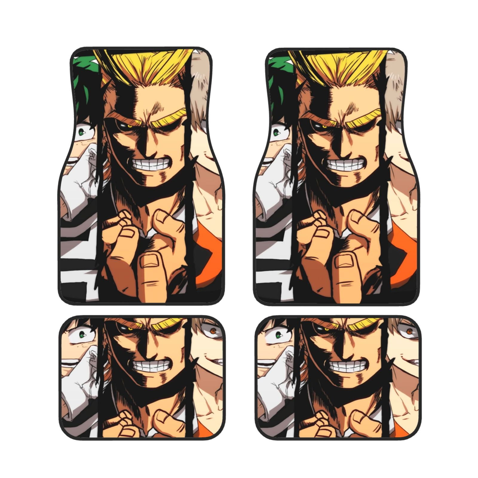 Mha My Hero Academia Car Floor Mats 4-Piece Full Set Front Rear Auto ...